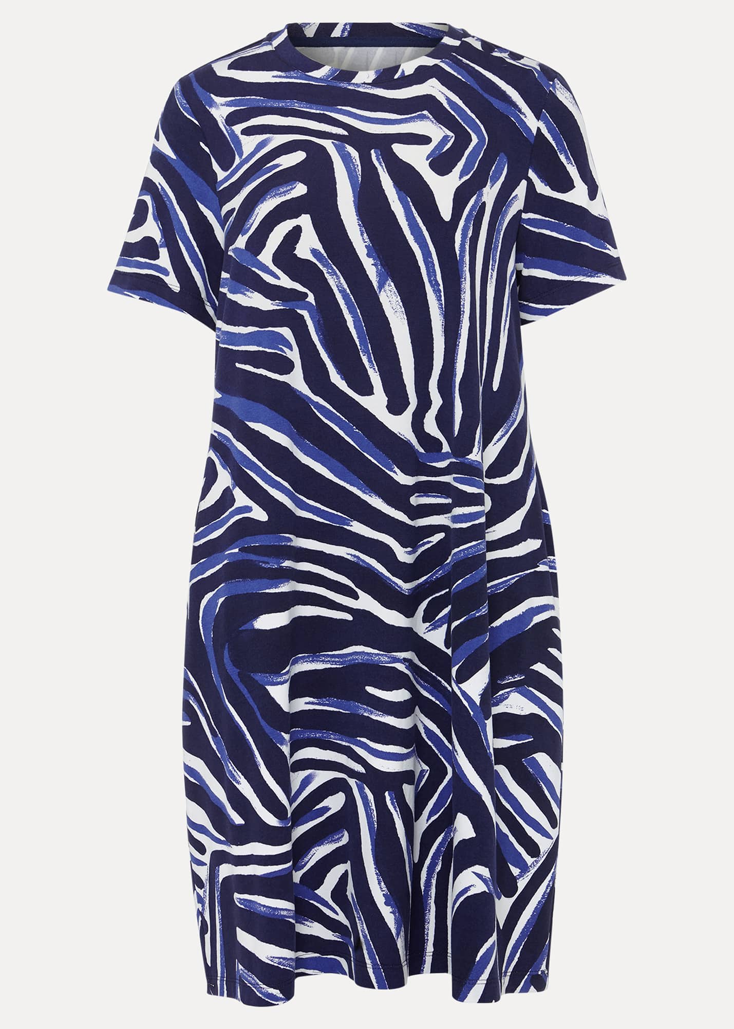 PHASE EIGHT Isabelle Zebra Mini Dress in Blue/Multi | Endource