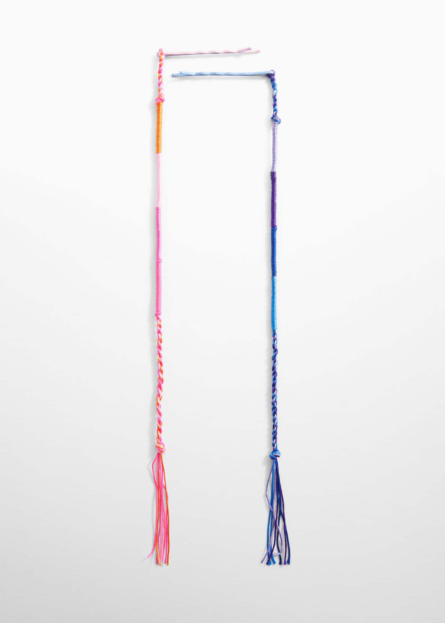 MANGO Pack Of 2 Fabric Pins in Pink | endource