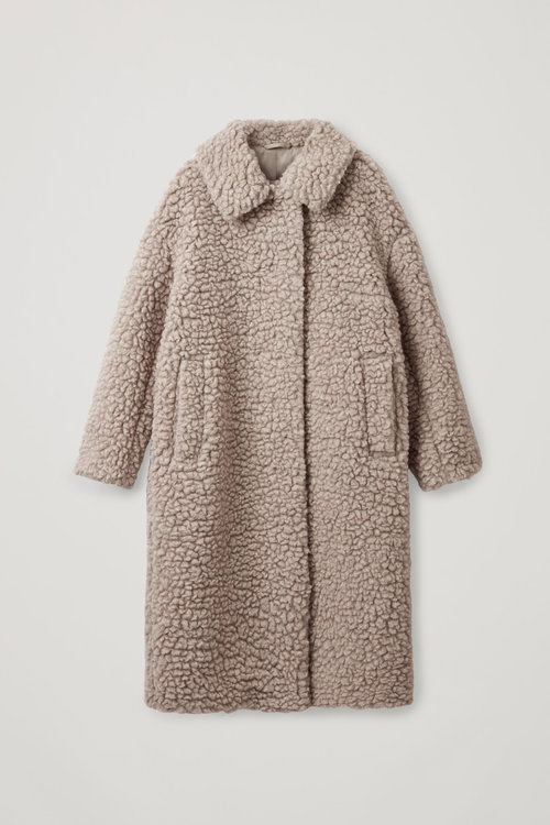 COS Wool Teddy Fleece Coat | endource