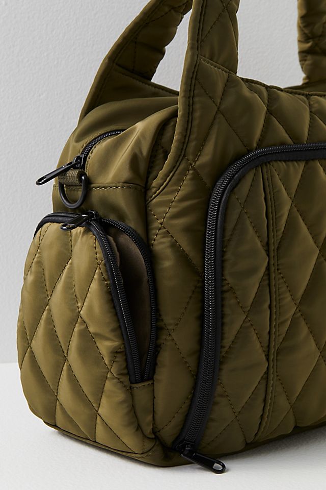 FREE PEOPLE FP Movement - Quilted Duffle Bag in Olive | endource