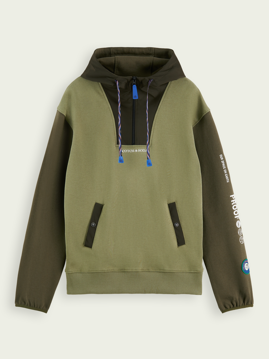 SCOTCH & SODA Amsterdam Proof Organic Cotton Hoodie in Combo A | endource