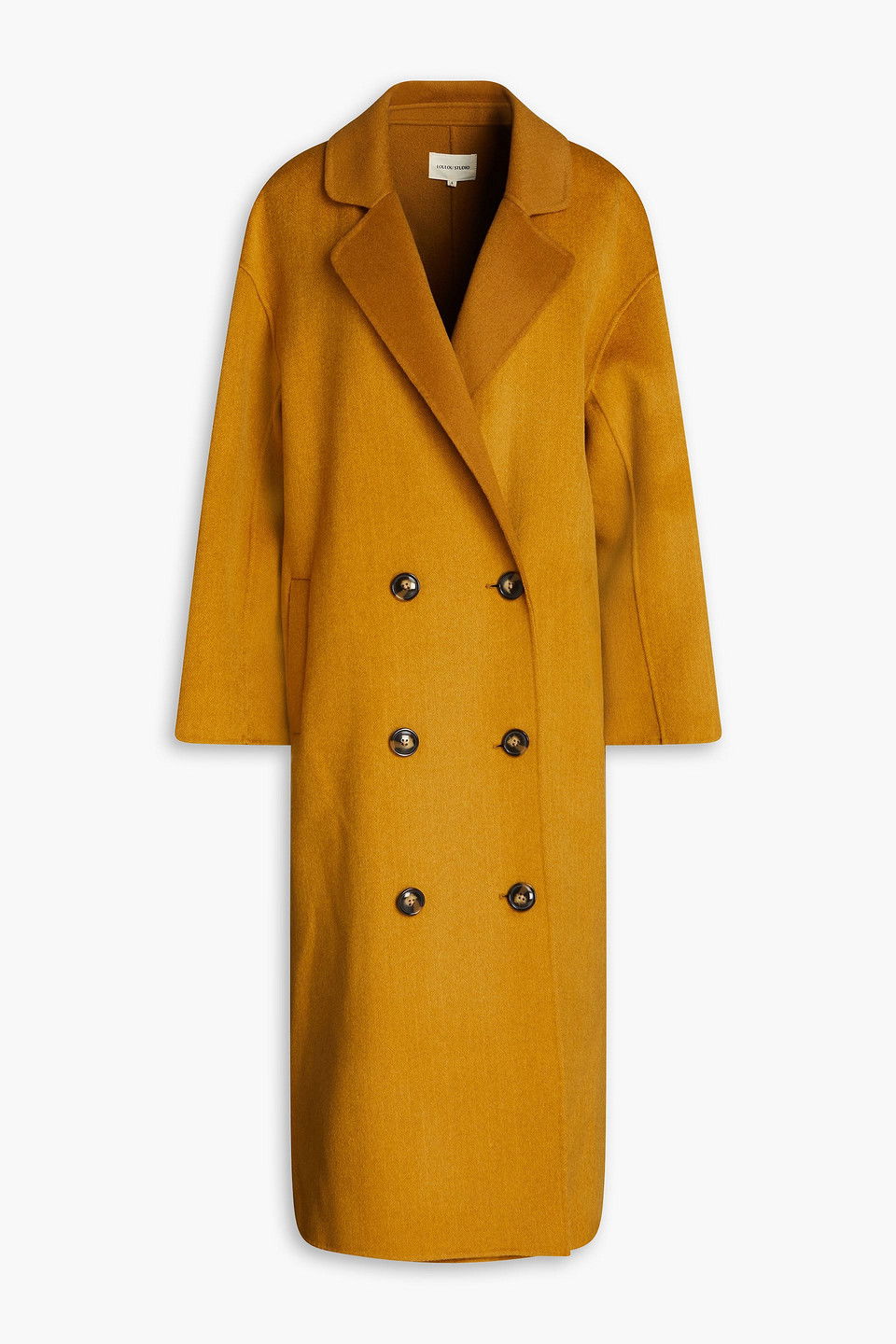 LOULOU STUDIO Double-Breasted Wool And Cashmere-Blend Brushed-Felt Coat ...