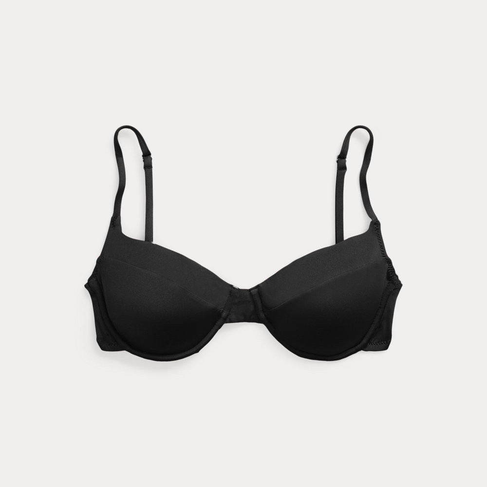 POLO RALPH LAUREN Balconette Bikini Top in Black | endource