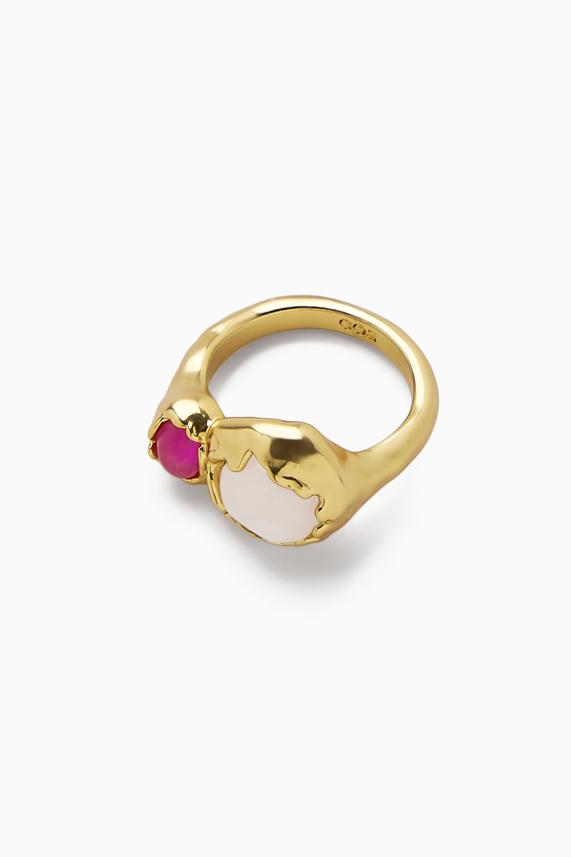 COS Semi-Precious Stone Pinky Ring in GOLD / JADE | endource