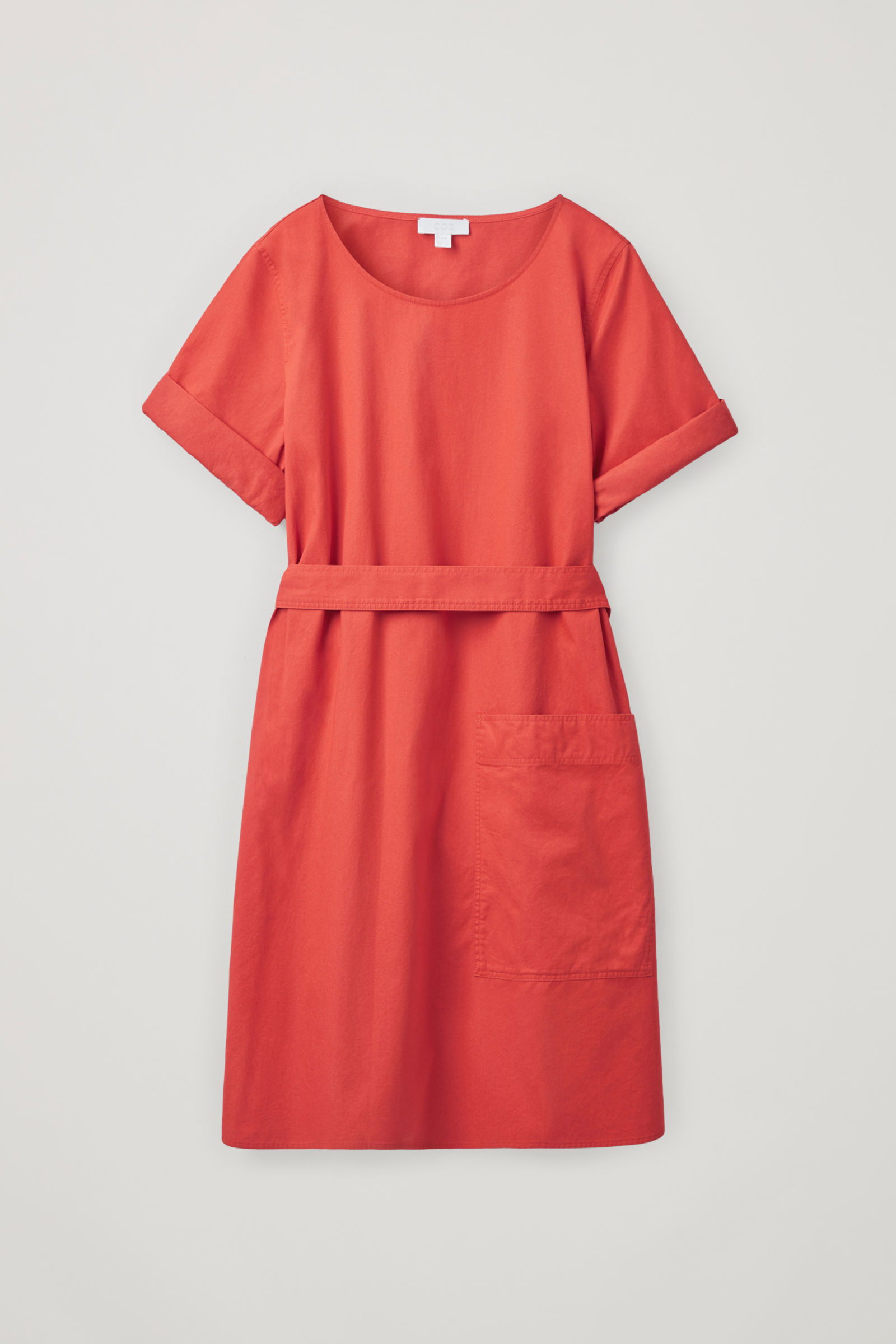 COS Cotton Dress With Ties | endource