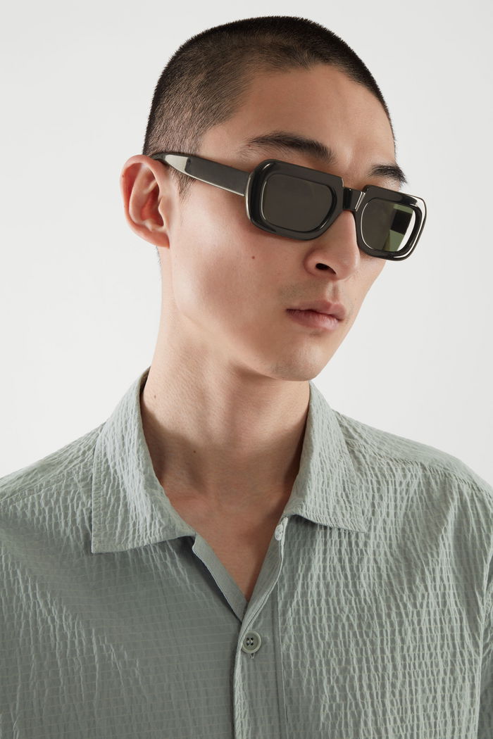 COS Cos x Yuma Labs - Square Sunglasses in Black | endource