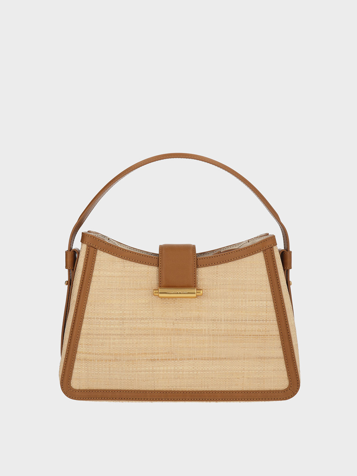 CHARLES & KEITH Lola Belted Hobo Bag in Caramel | Endource