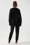 COS Relaxed Wool Wrap Cardigan in BLACK | endource