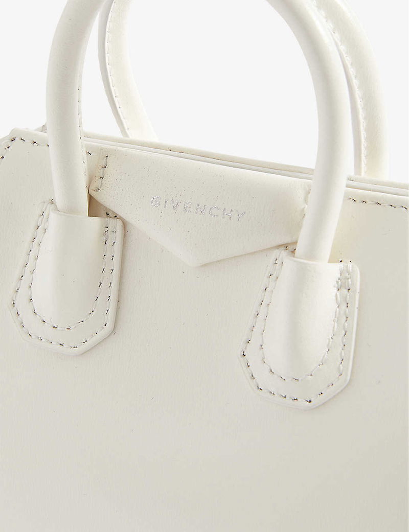 GIVENCHY Antigona Micro Leather Tote Bag in IVORY | endource