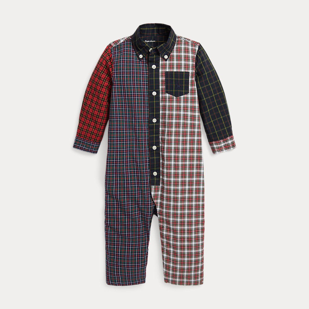 RALPH LAUREN Plaid Cotton Poplin Fun Coverall in Multi | endource