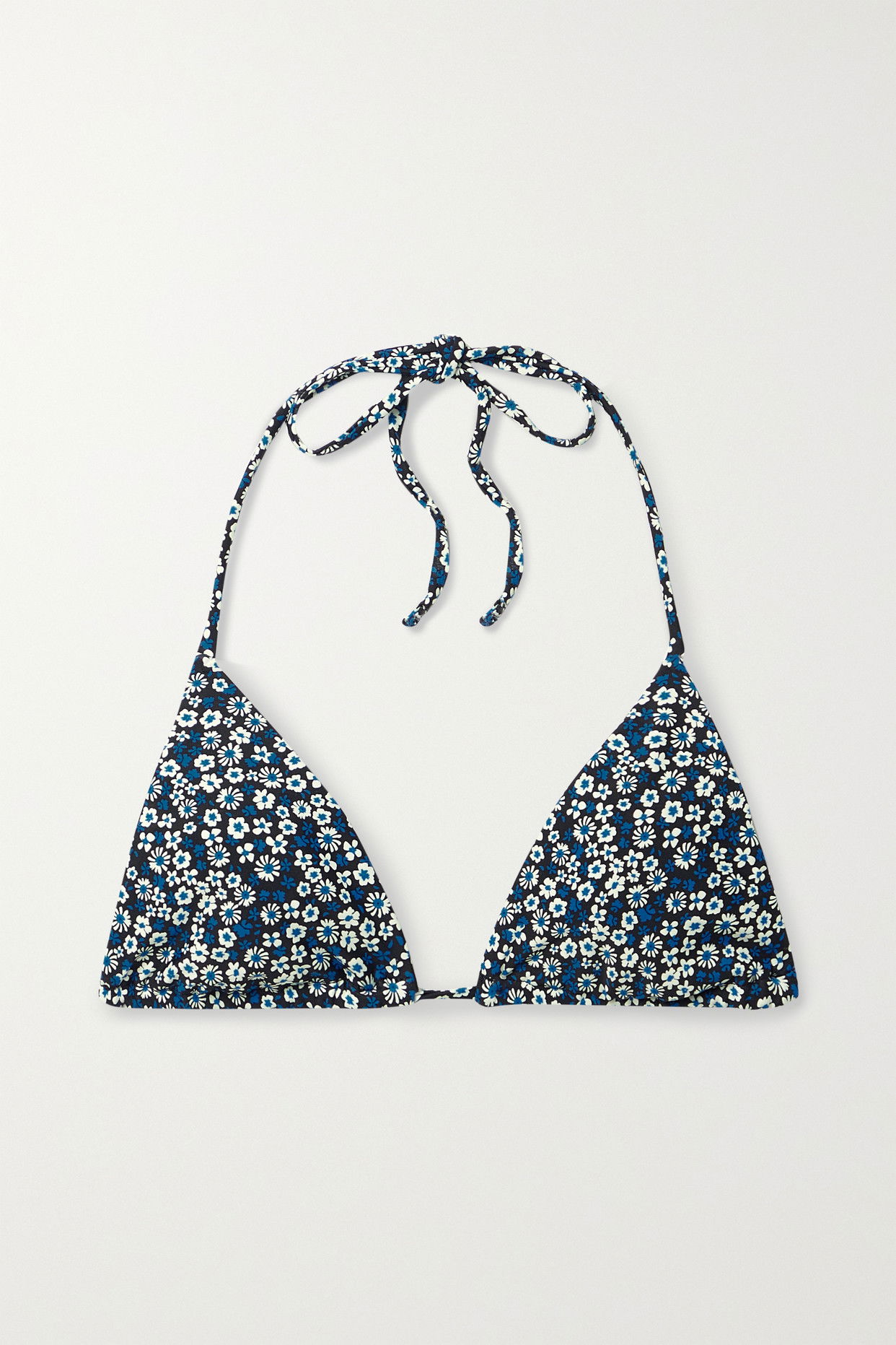 MATTEAU The String Floral-Print Triangle Bikini Top | endource