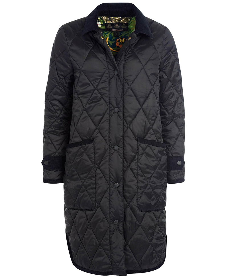 BARBOUR House of Hackney x Barbour - Hoxton Quilted Jacket in Black/Saturnalia | endource