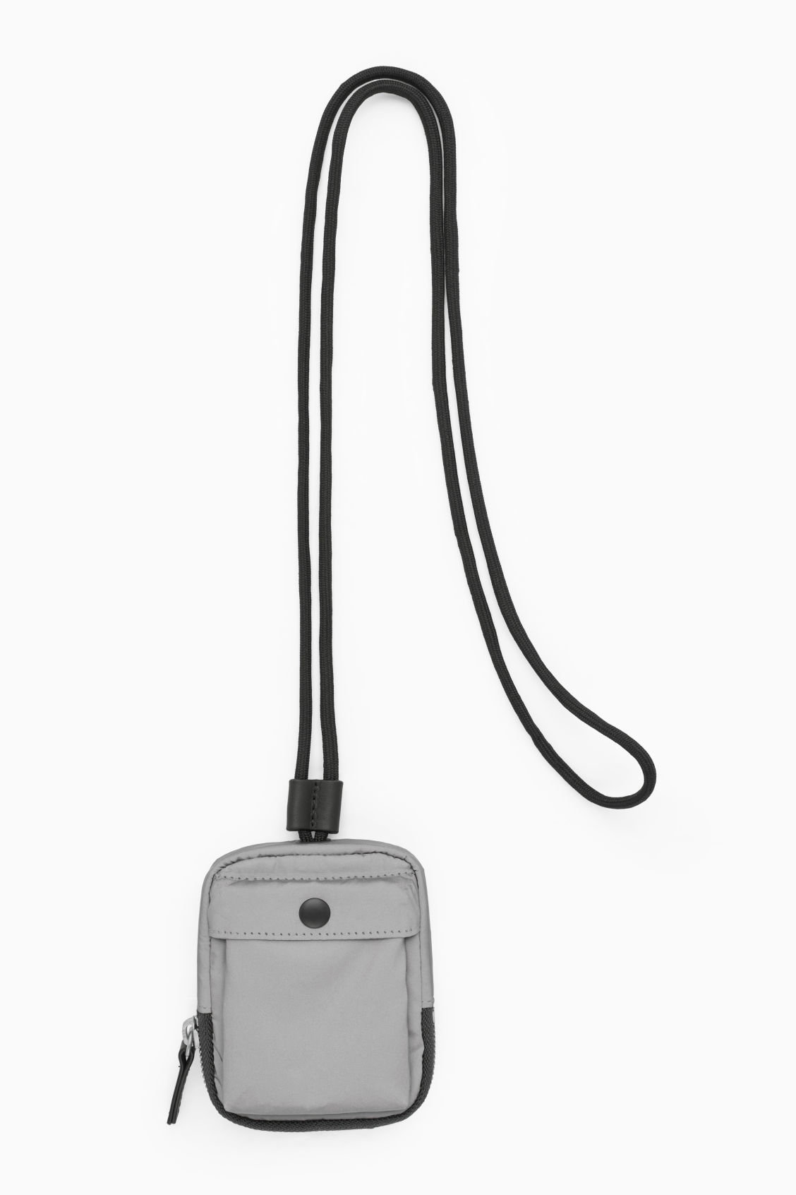 COS Reflective Mini Crossbody Pouch in GREY | endource
