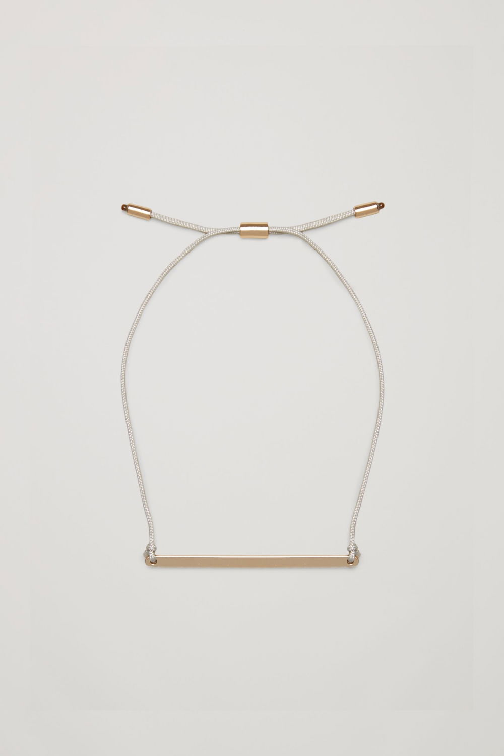 COS String and Metal Bar Bracelet in Gold | endource