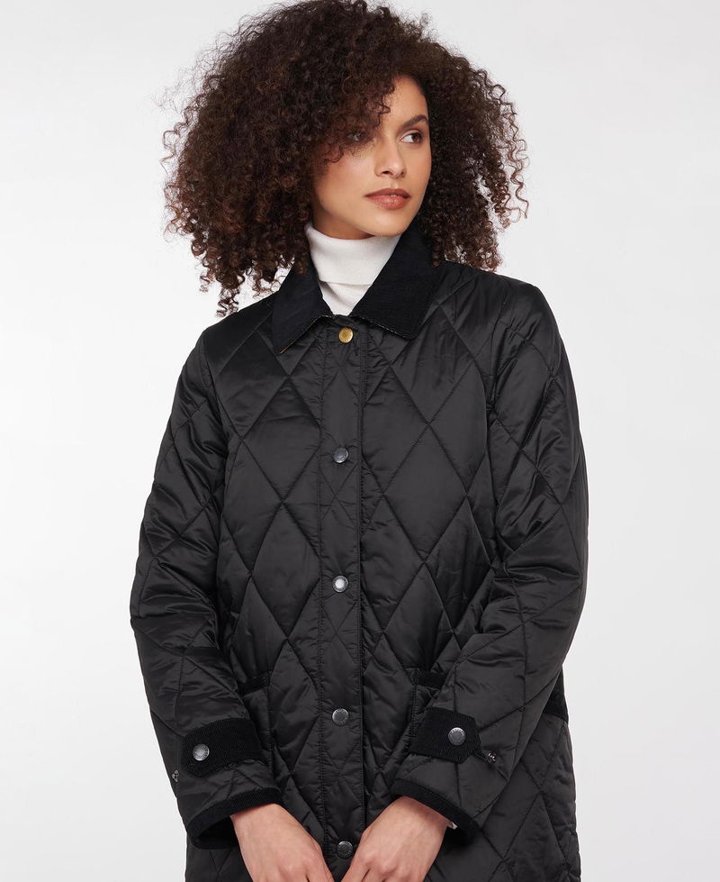 BARBOUR House of Hackney x Barbour - Hoxton Quilted Jacket in Black/Saturnalia | Endource