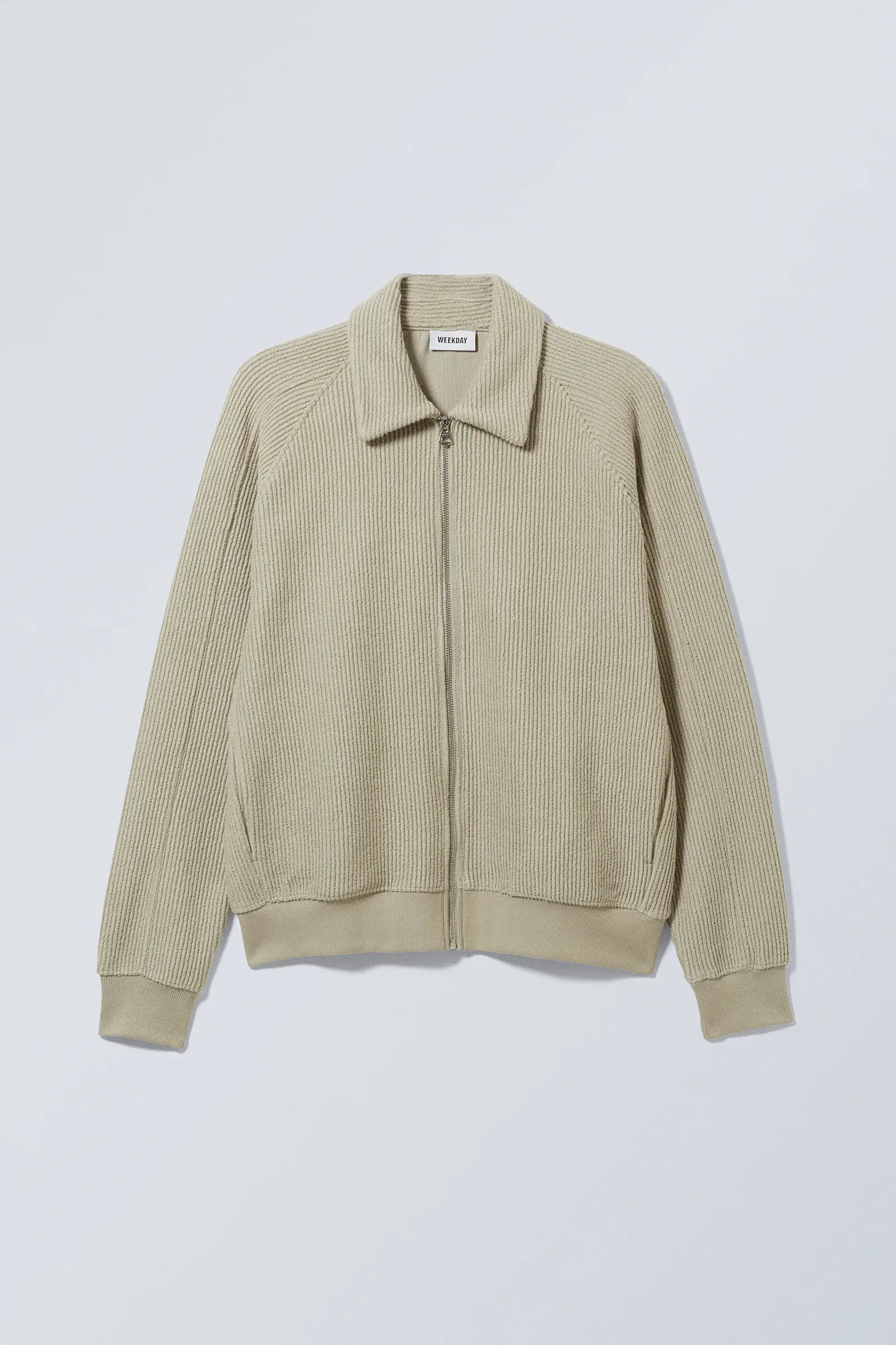 WEEKDAY John Jersey Jacket in Dusty Mole | endource