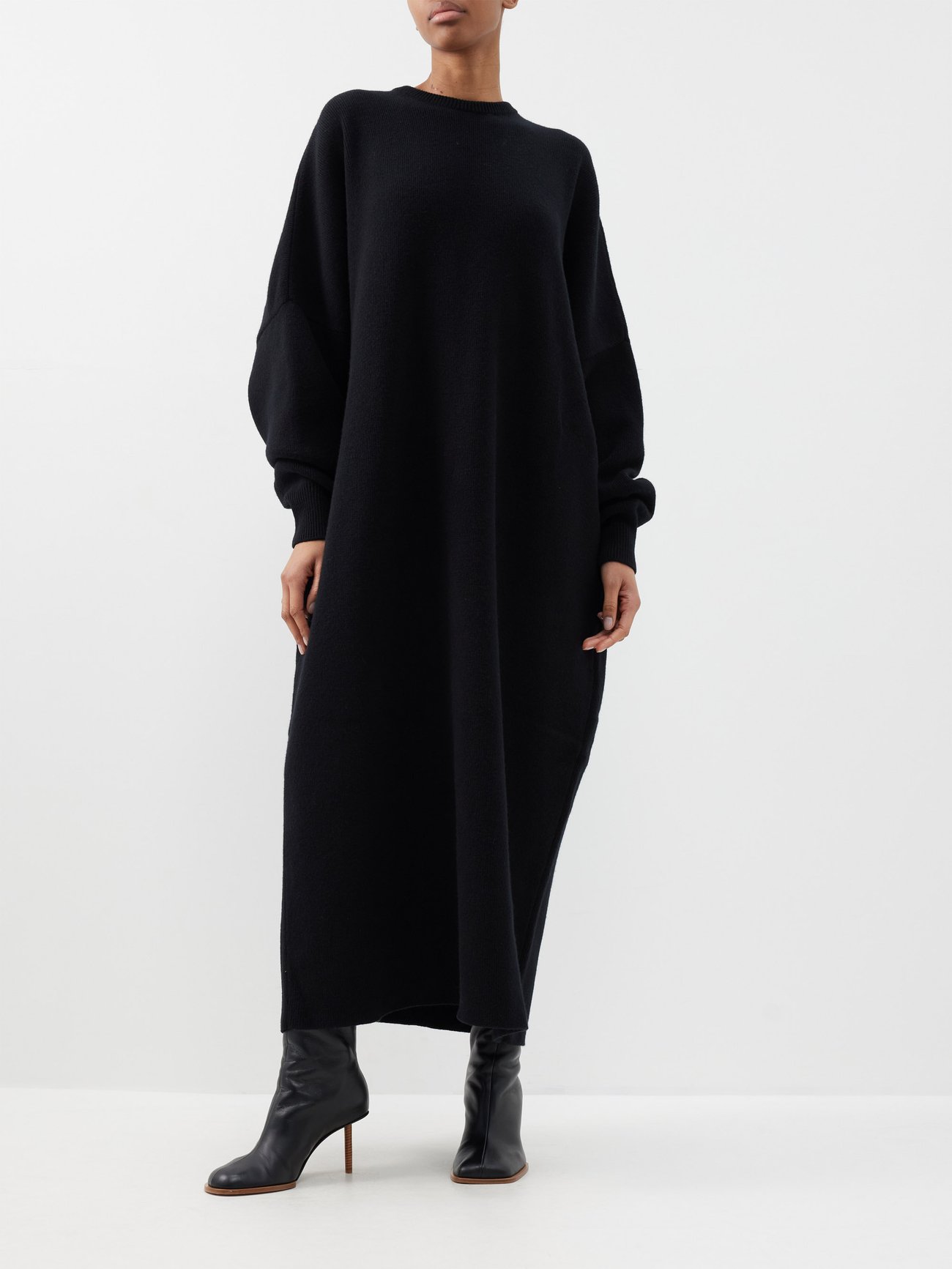 RAEY Knitted Wool Cocoon Dress | endource