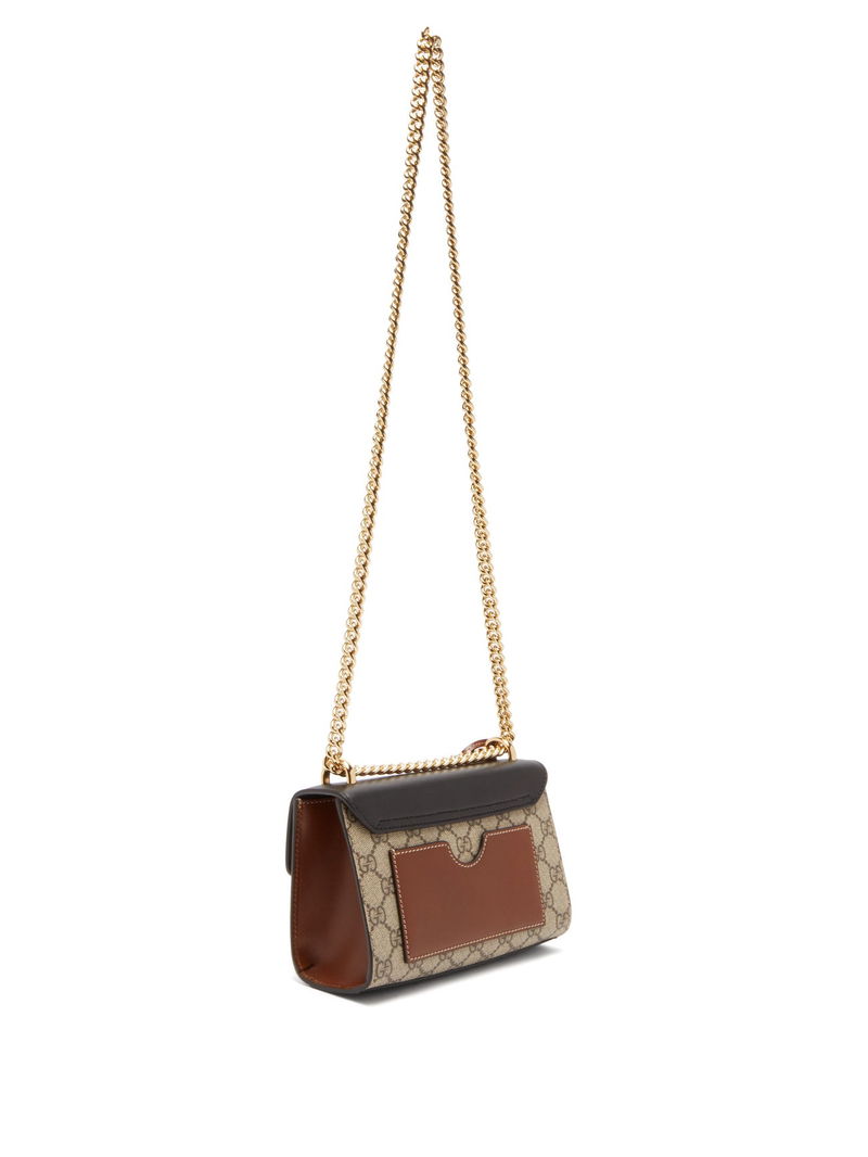 GUCCI Push-Lock GG Supreme Small Cross-Body Bag in Grey | Endource