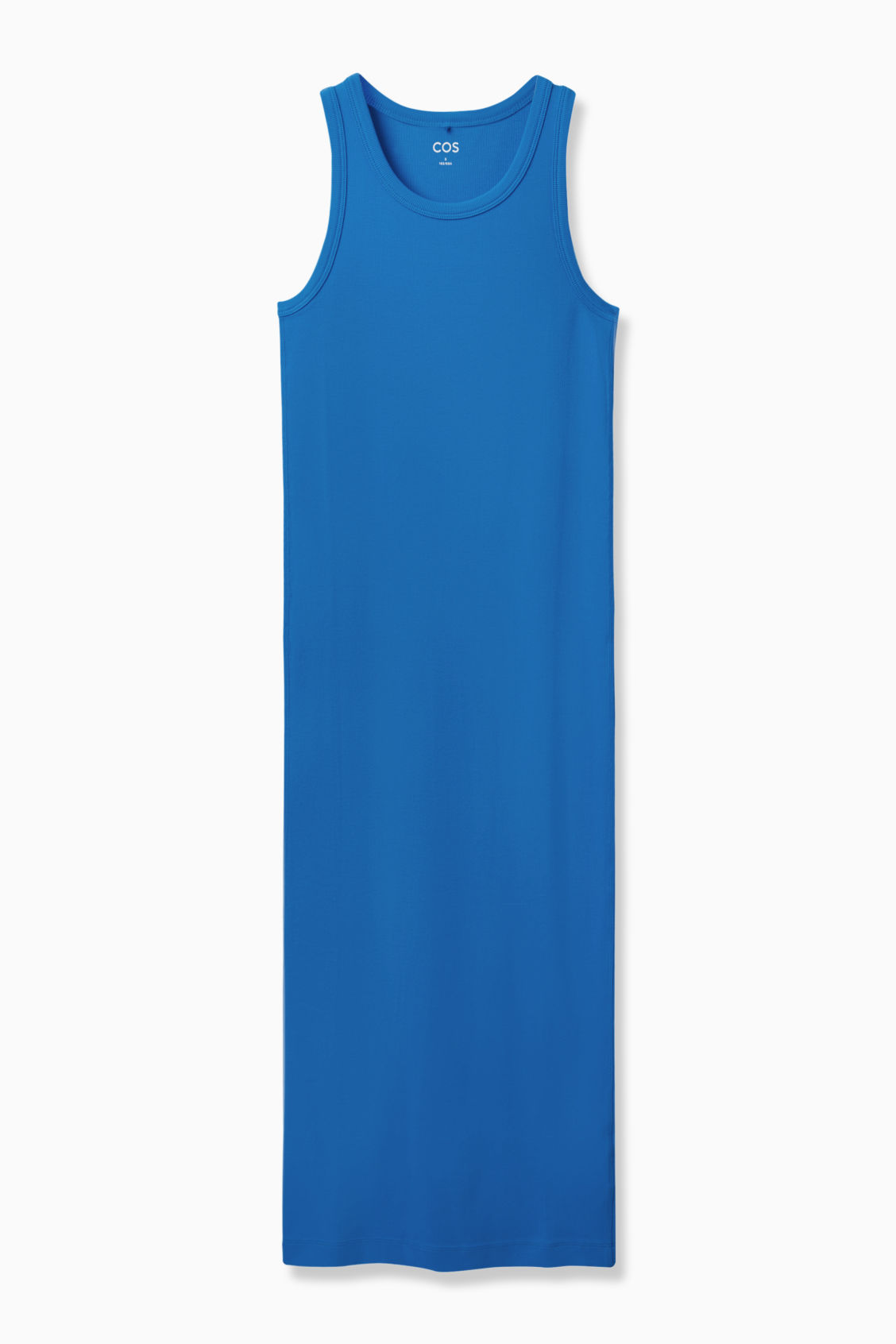 COS Ribbed Tube Dress in BLUE | endource