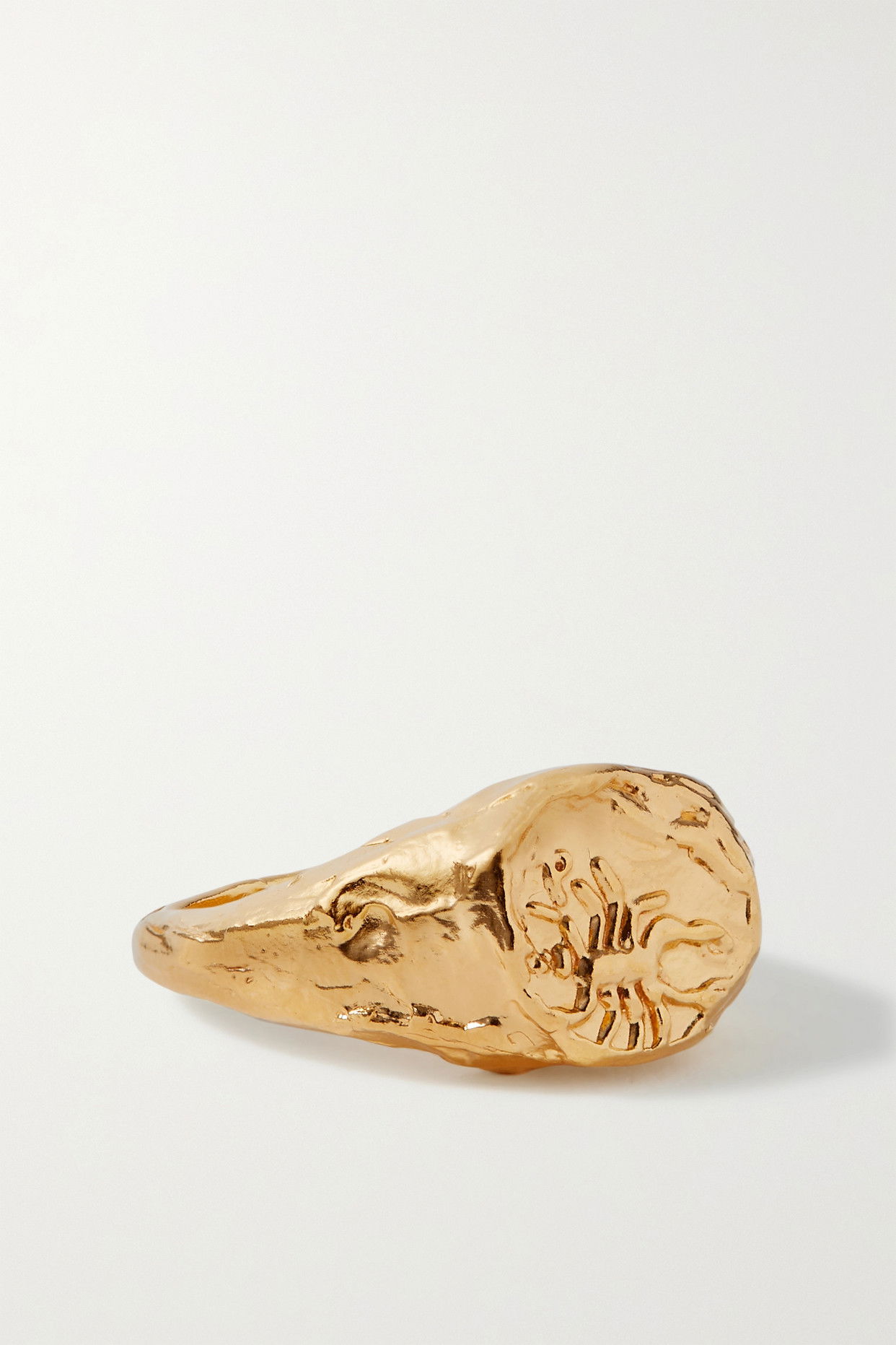 ALIGHIERI Scorpio Gold-Plated Ring in Gold | Endource
