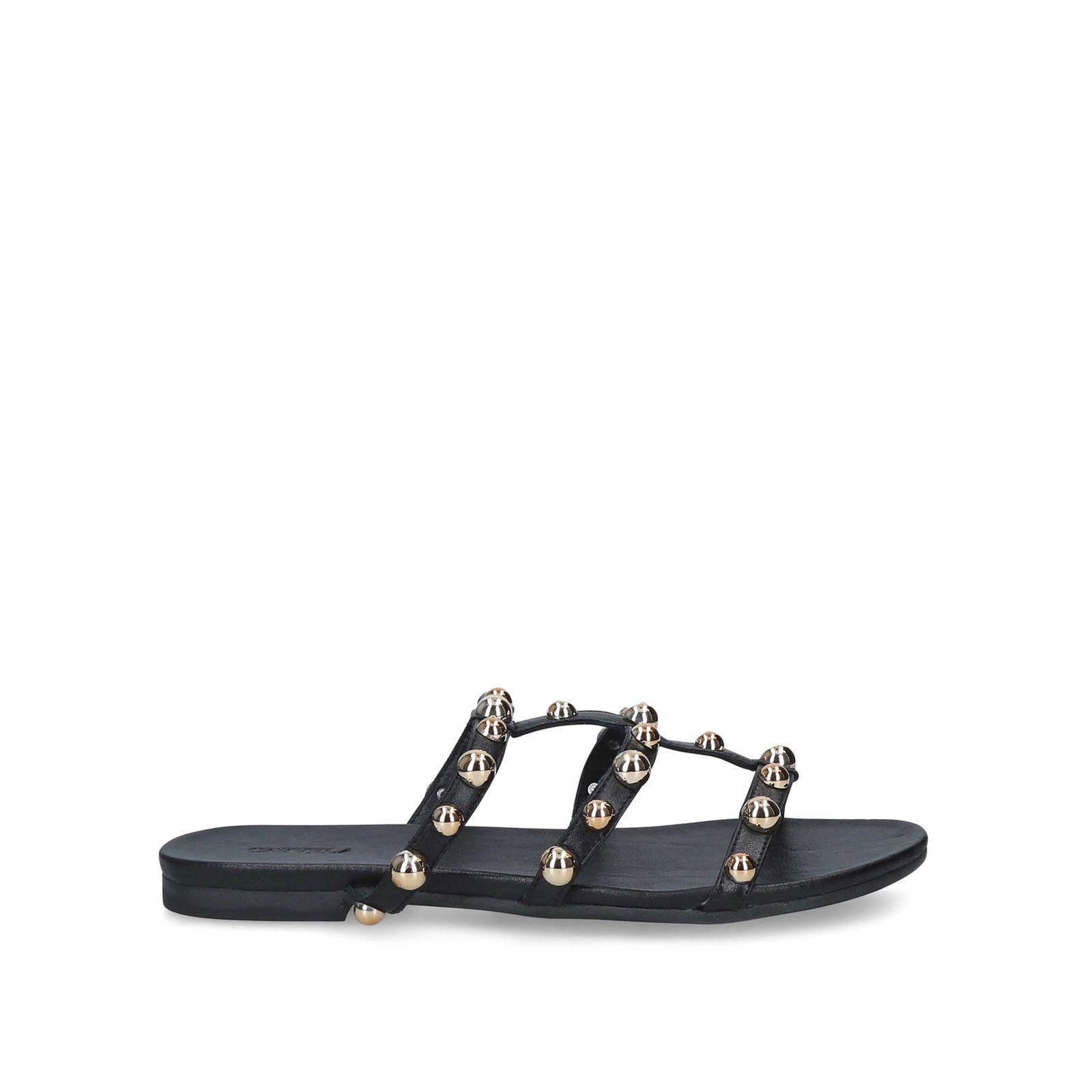 CARVELA Kaddie Leather Embellished Sliders | endource