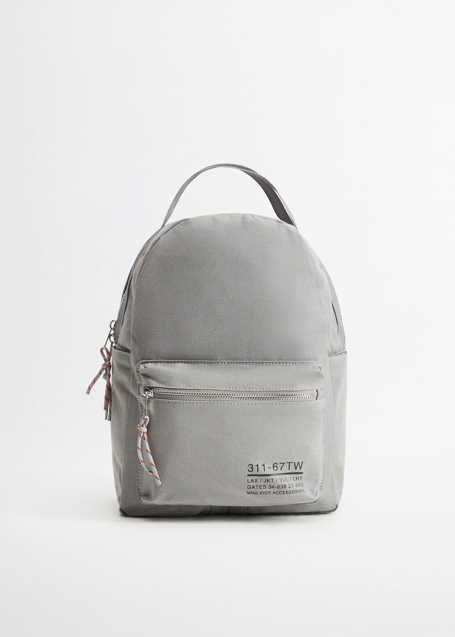 MANGO Message Backpack in Grey | Endource