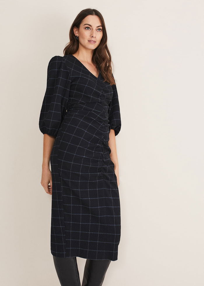 PHASE EIGHT Soraya Check Midi Dress | endource