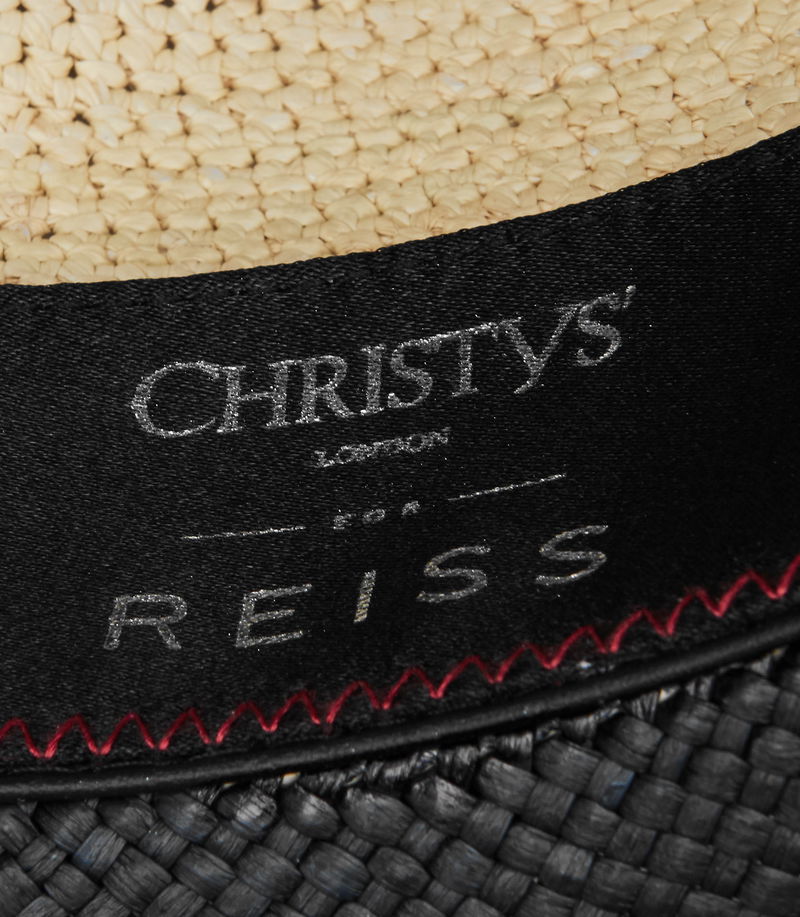 REISS Athos Wide-Brimmed Straw Hat | endource