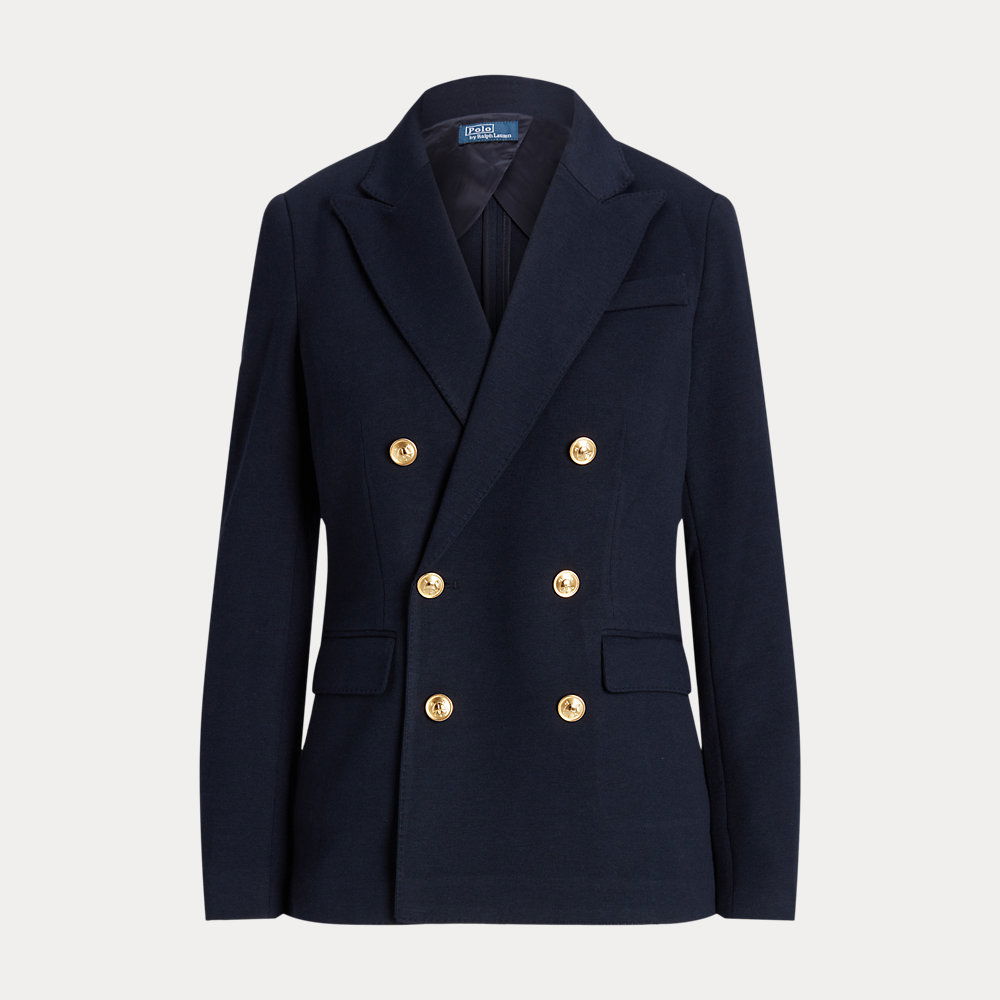 POLO RALPH LAUREN Knit Double-Breasted Blazer | Endource POLO RALPH LAUREN Knit Double-Breasted Blazer | Endource