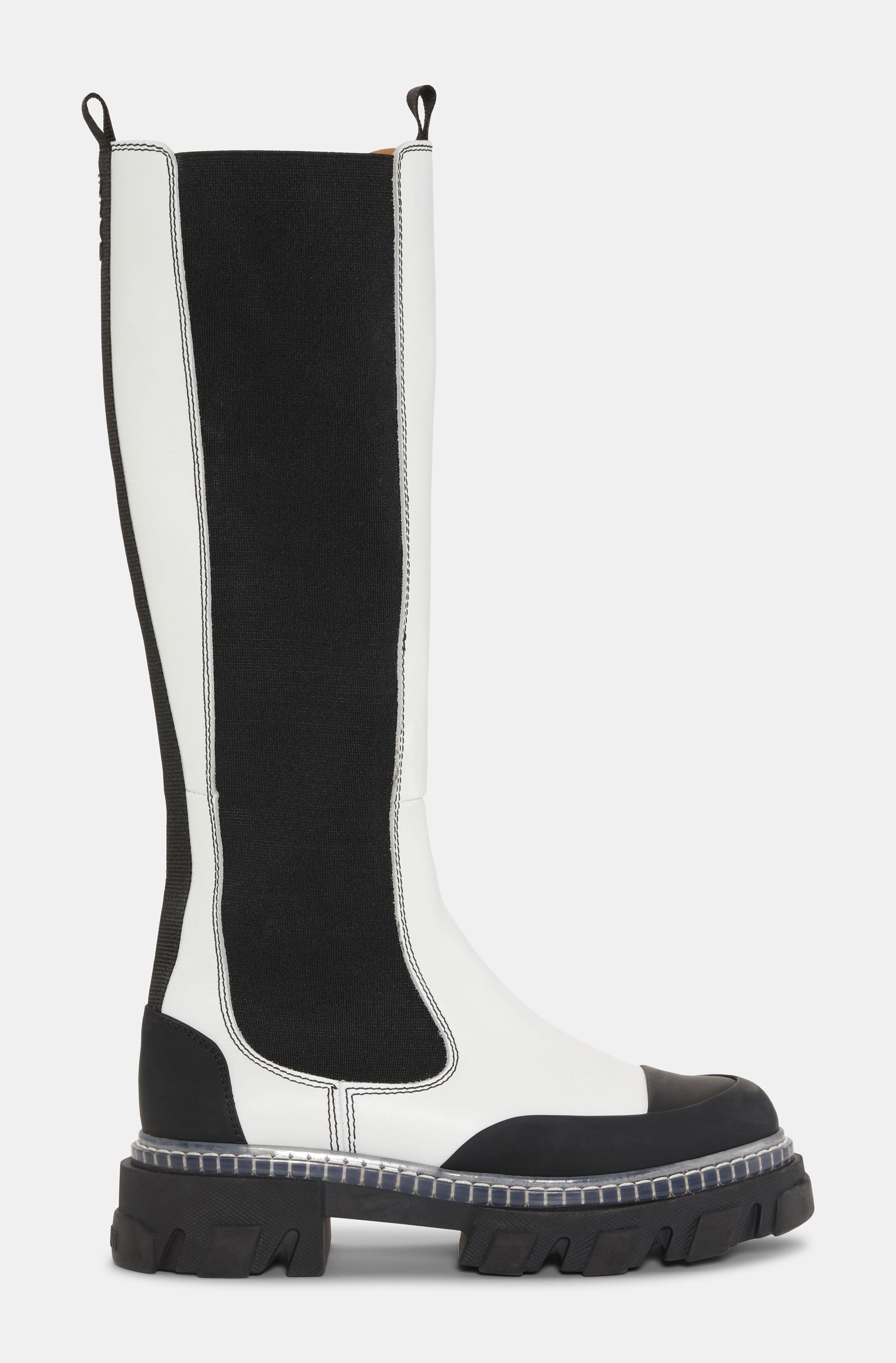 GANNI High Chelsea Boots in Egret | endource