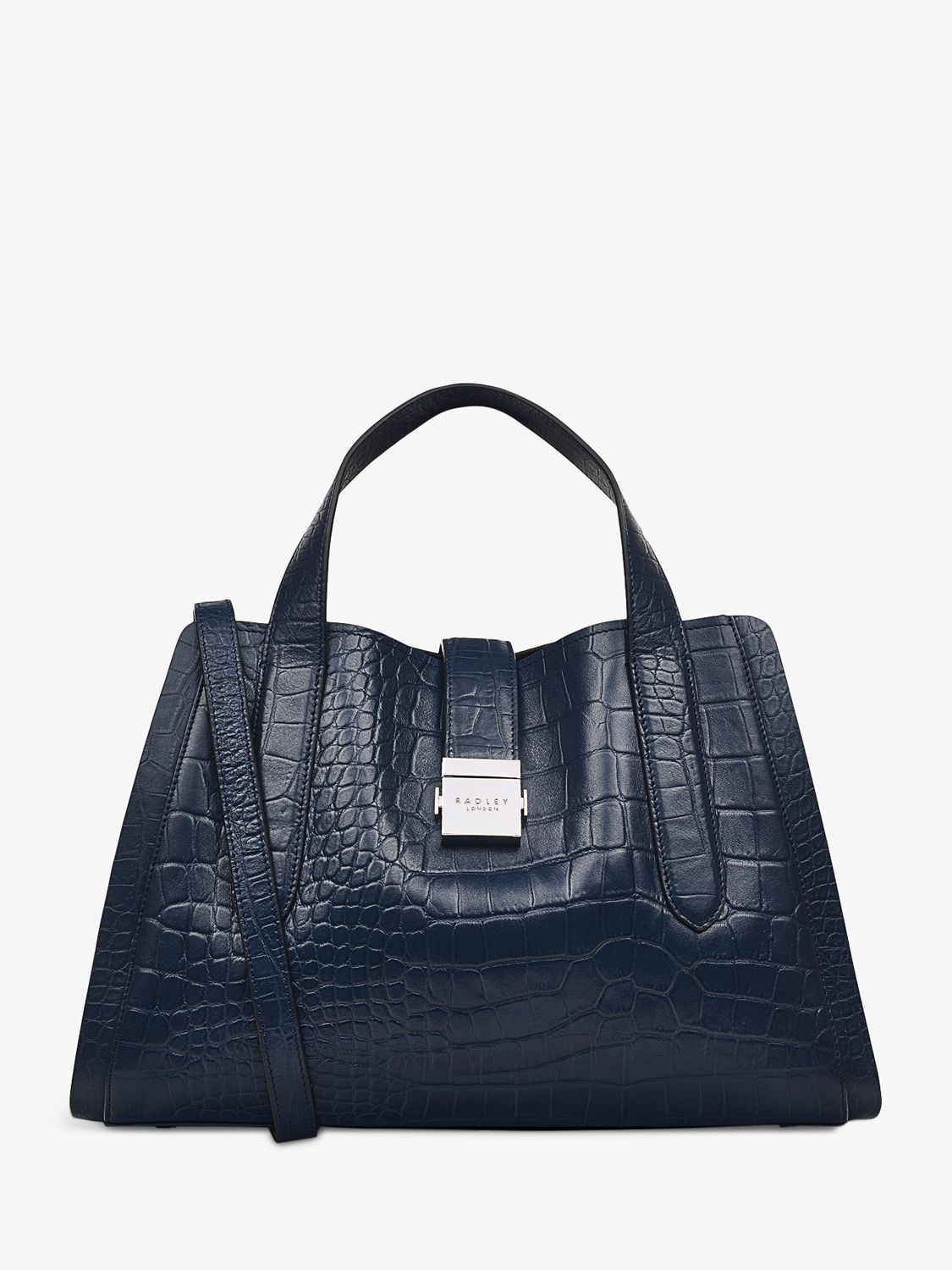 RADLEY Sloane Street Faux Crocodile Print Medium Grab Bag in Ink | Endource