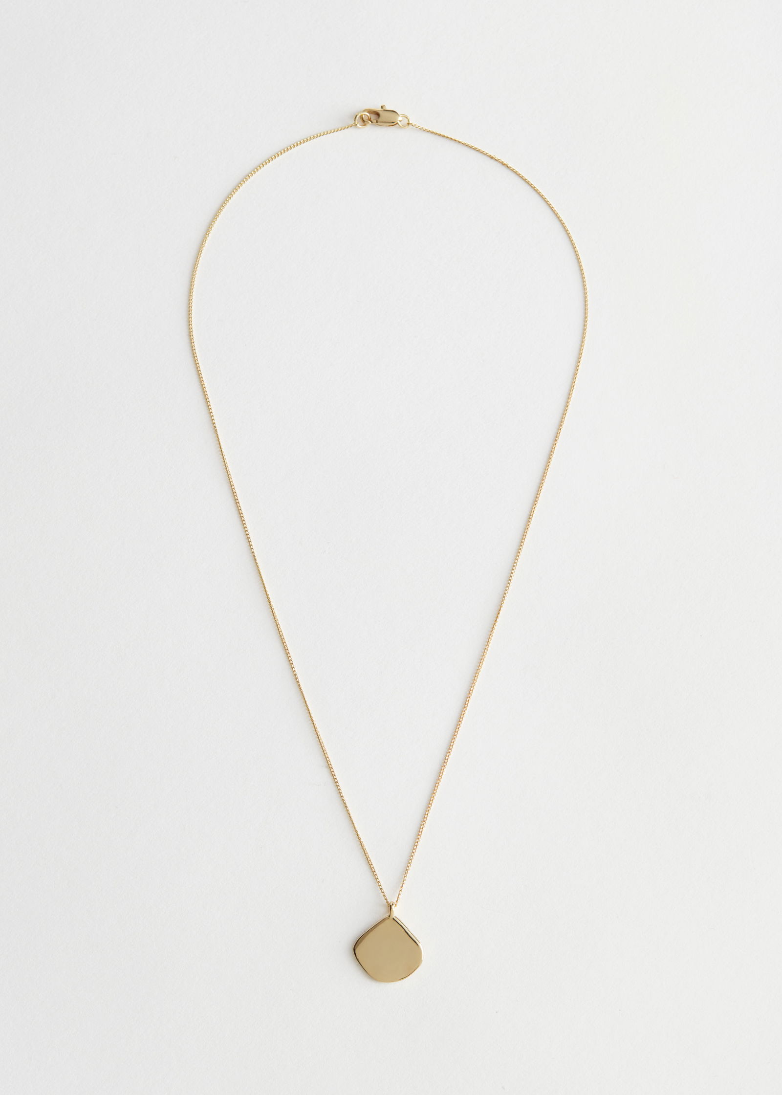 & OTHER STORIES Melted Pendant Chain Necklace in Gold | endource