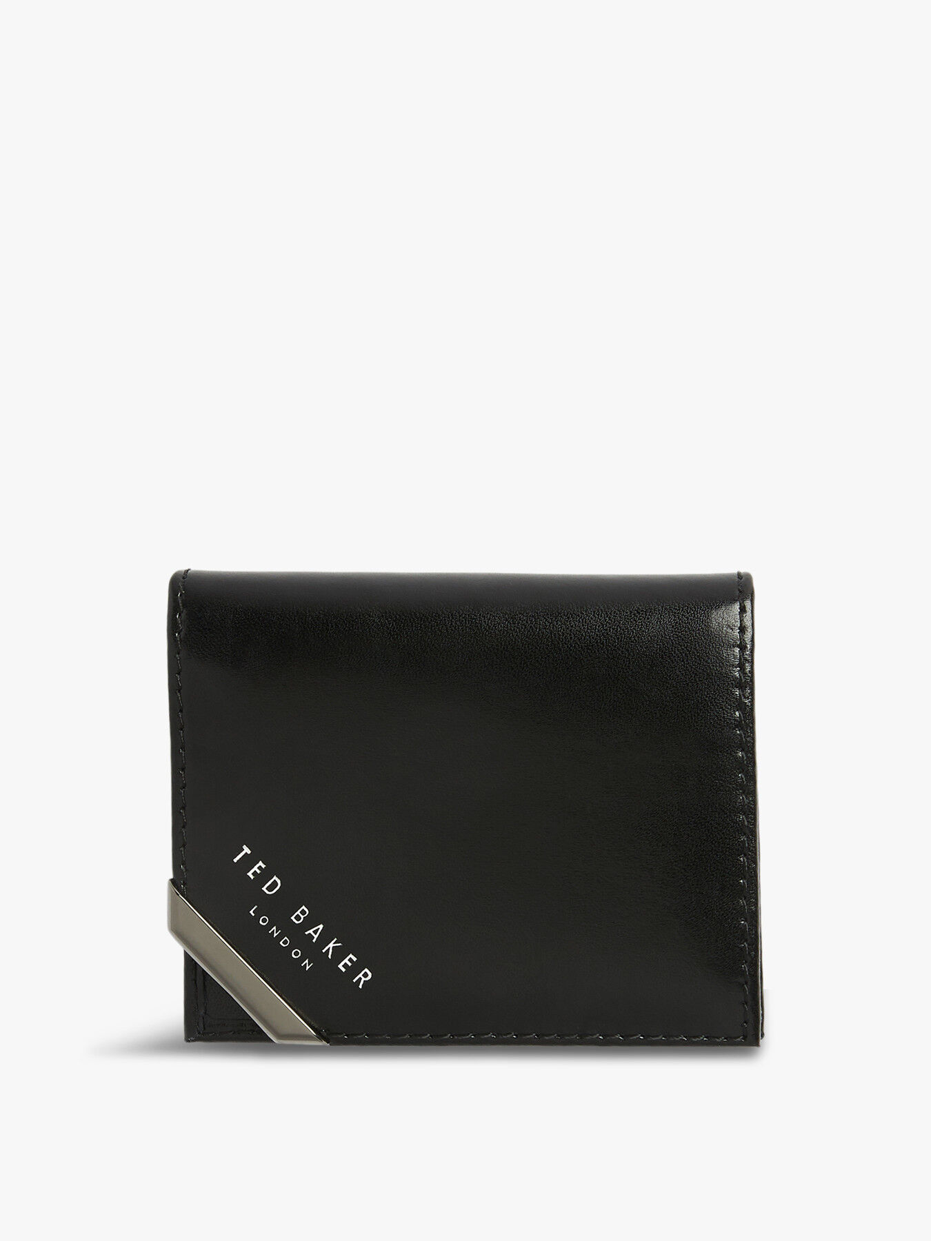 TED BAKER Coral Corner Detail Cardholder in Black | endource