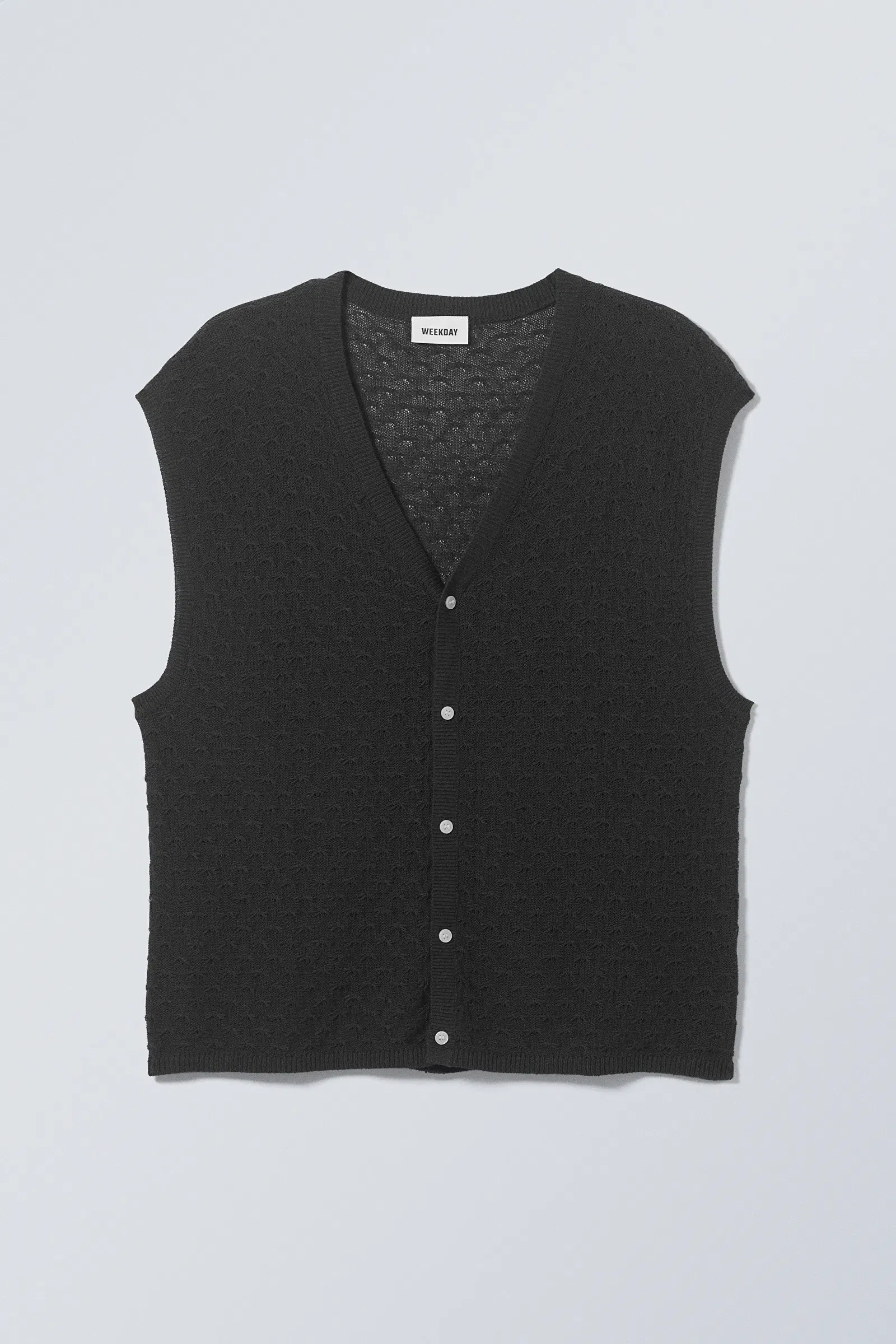 WEEKDAY James Relaxed Vest in Dark Grey | endource