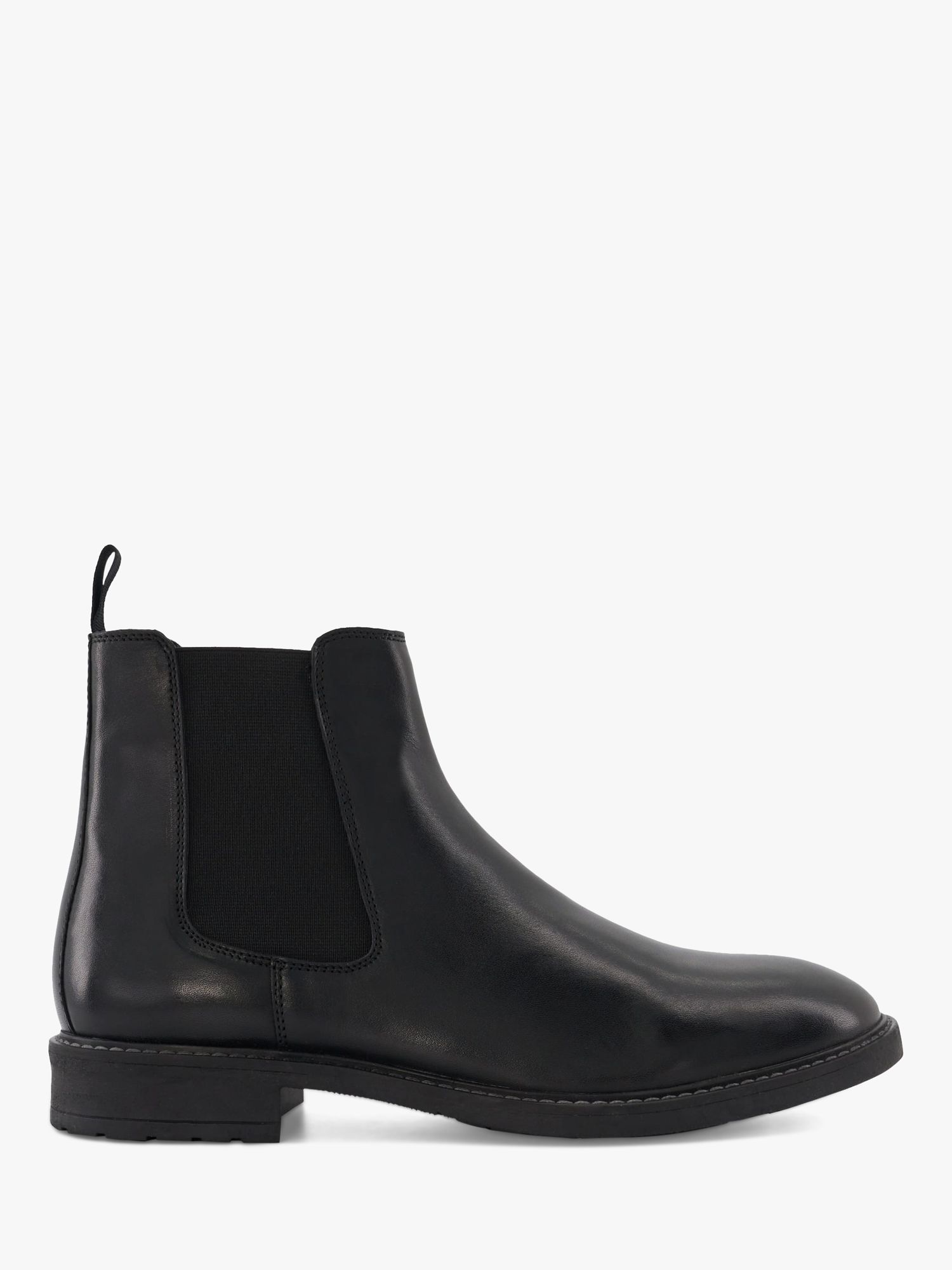 DUNE Caprius Chelsea Leather Boots in Black | endource