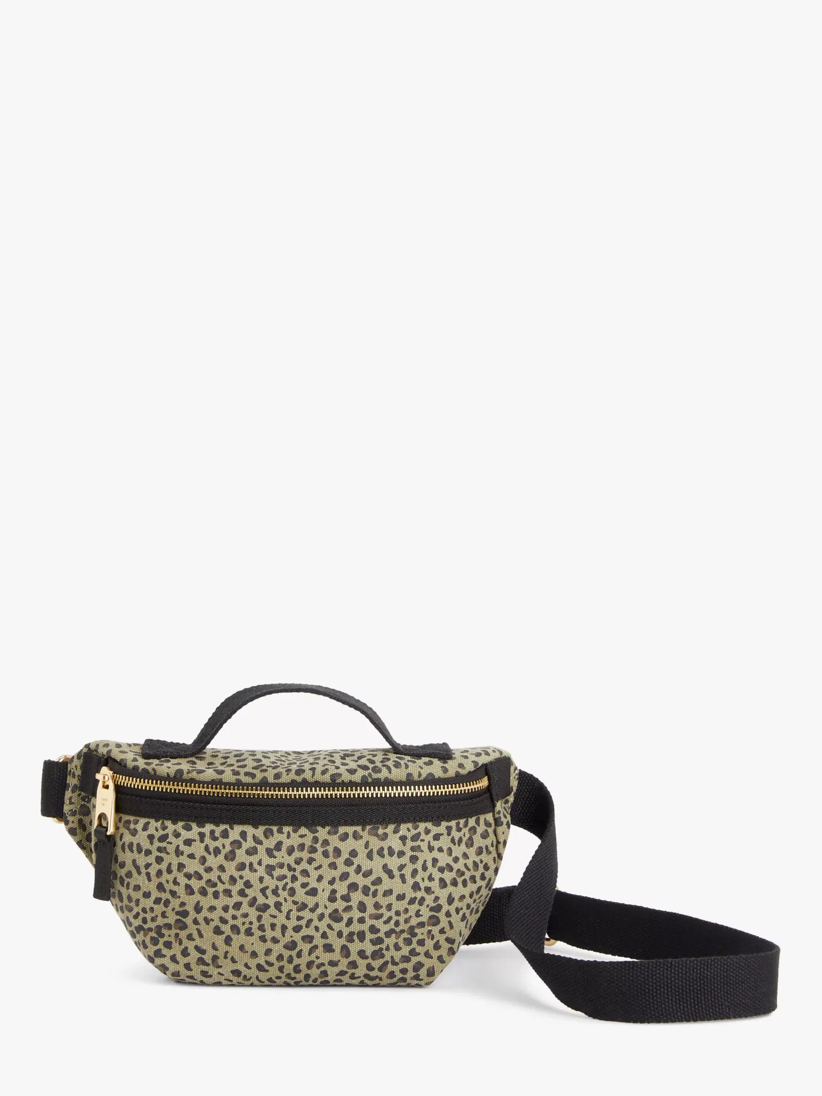 AND/OR Animal Print Canvas Bum Bag in Green | endource