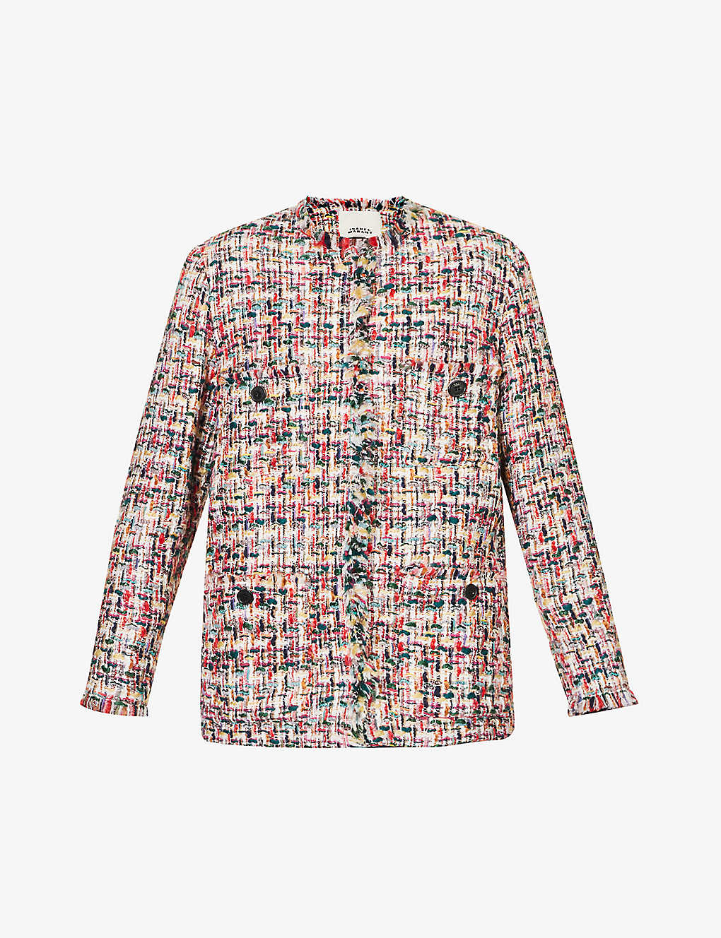 ISABEL MARANT Dianela Tweed-Texture Regular-Fit Woven Jacket in ...