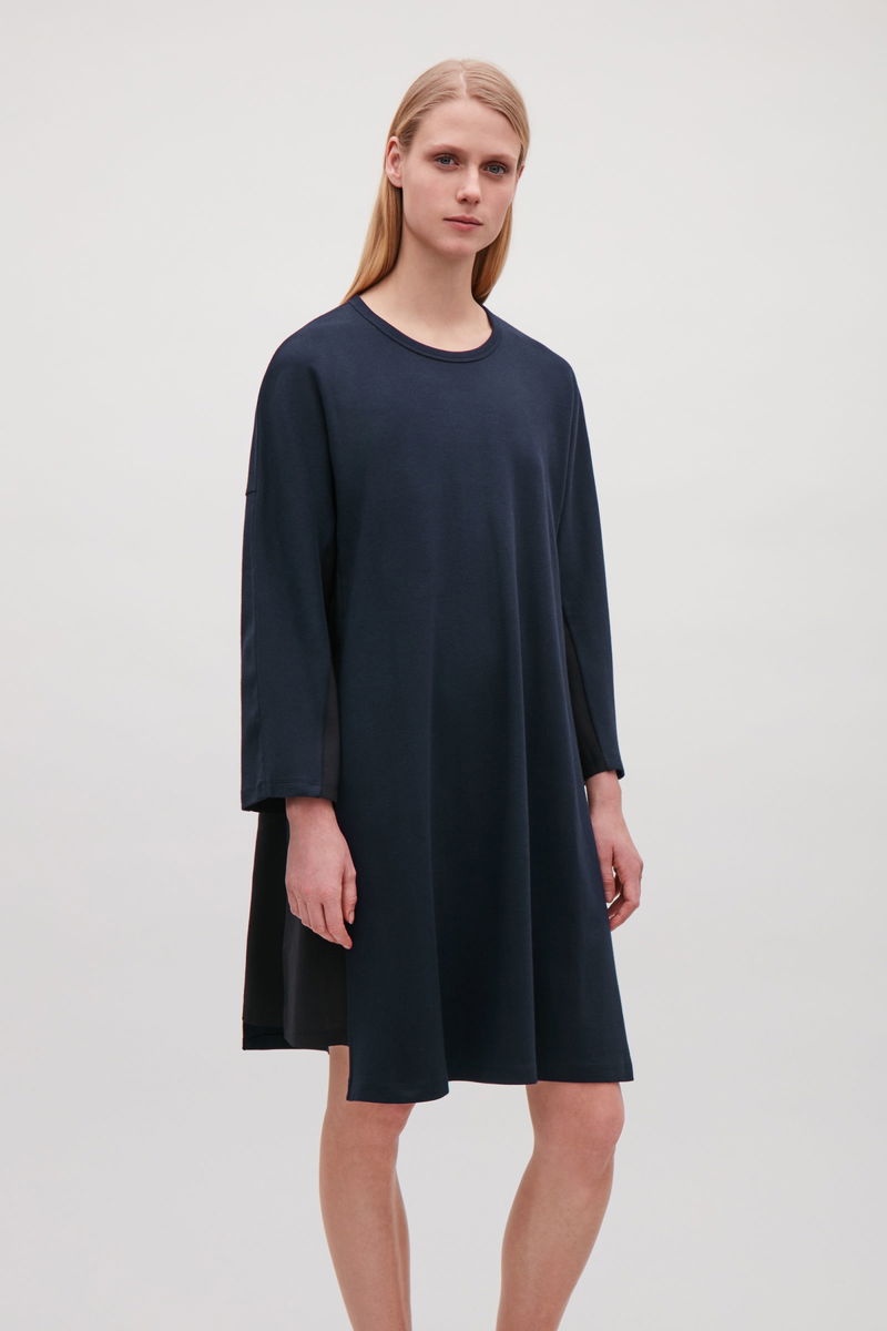 COS Side-Panelled Jersey A-line Dress | Endource