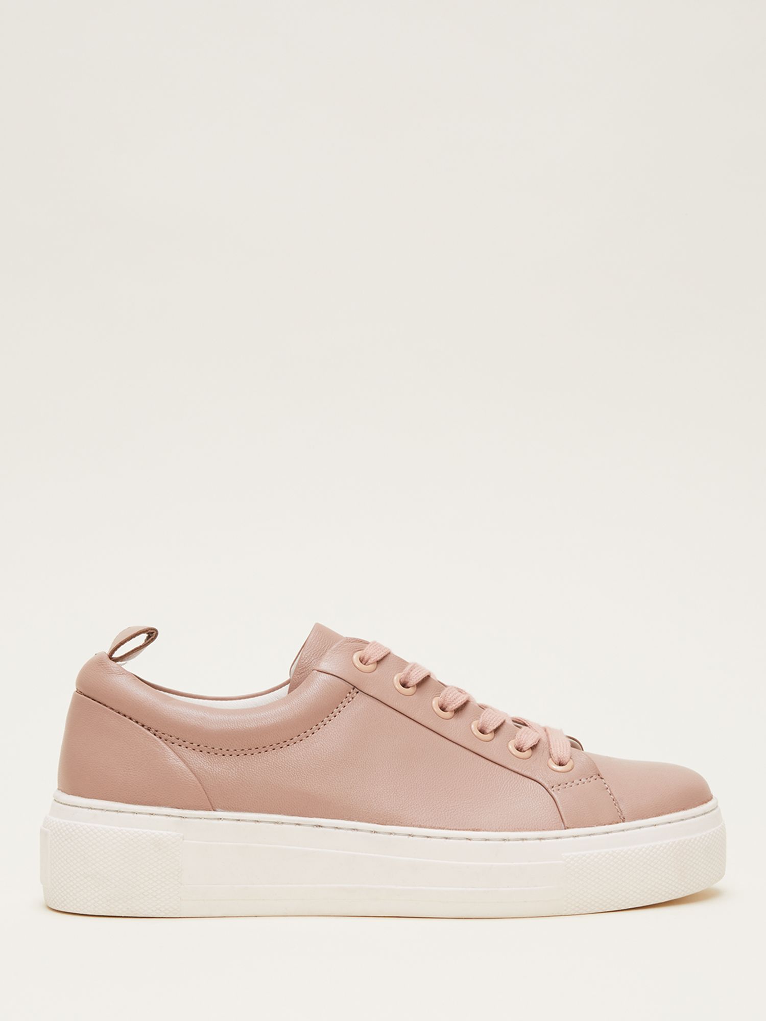 PHASE EIGHT Leather Platform Trainers | endource