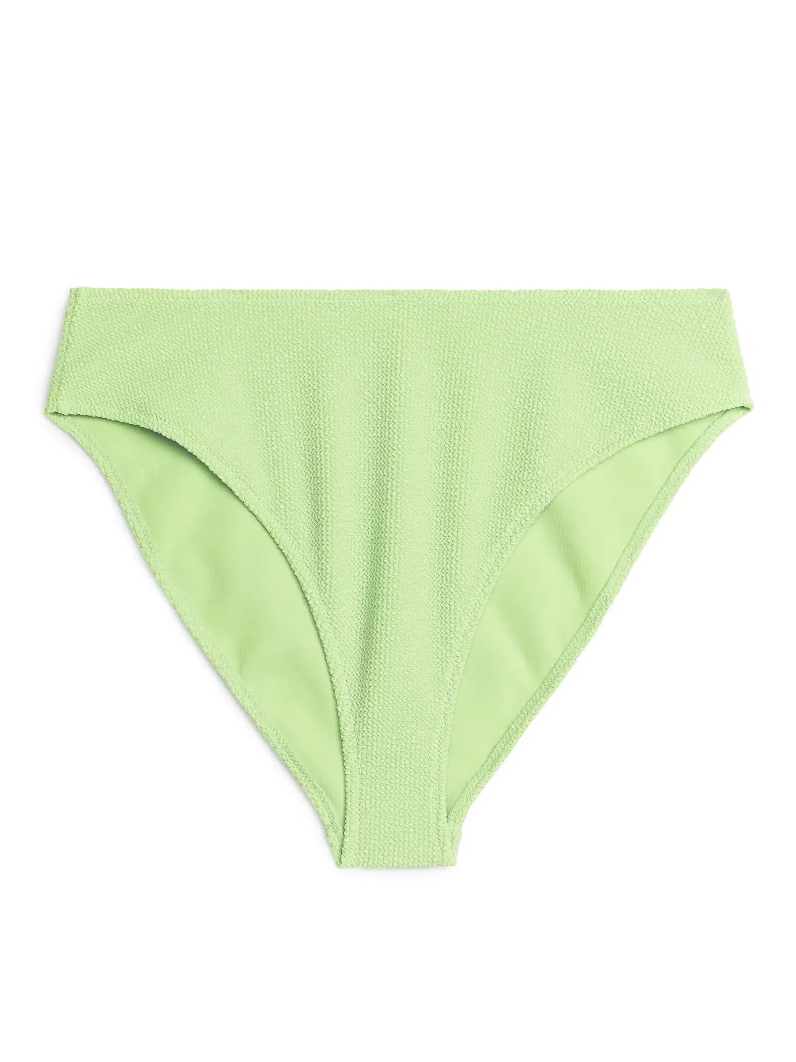 ARKET Crinkle Bikini Bottom in Light Green | endource