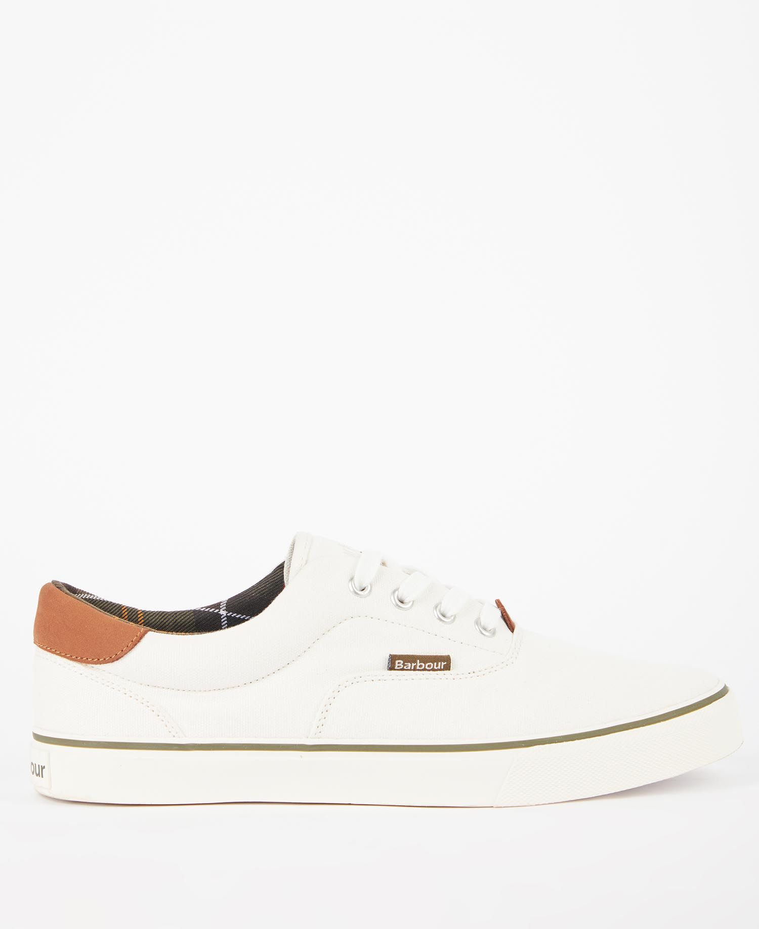 BARBOUR Leonard Trainers in Off White | endource