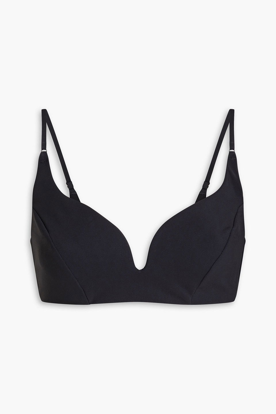 ZIMMERMANN Separates Sculpt Bonded Triangle Bikini Top in Black | endource
