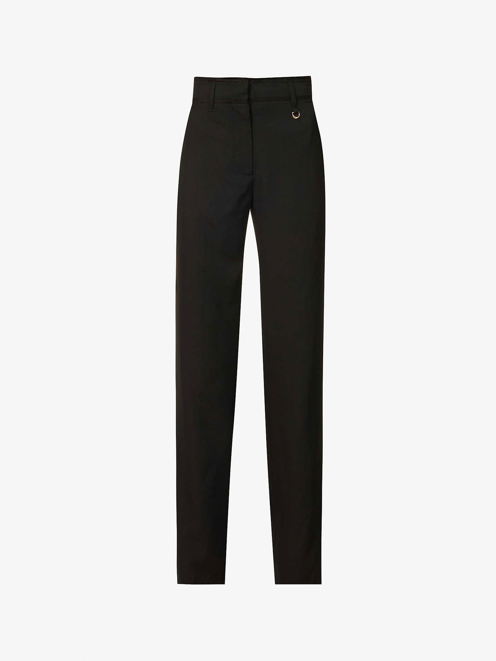 JACQUEMUS Le Pantalon Ficelle Straight-Leg High-Rise Wool Trousers ...