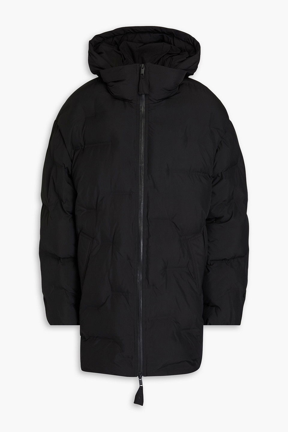 GANNI Quilted Shell Hooded Coat | endource