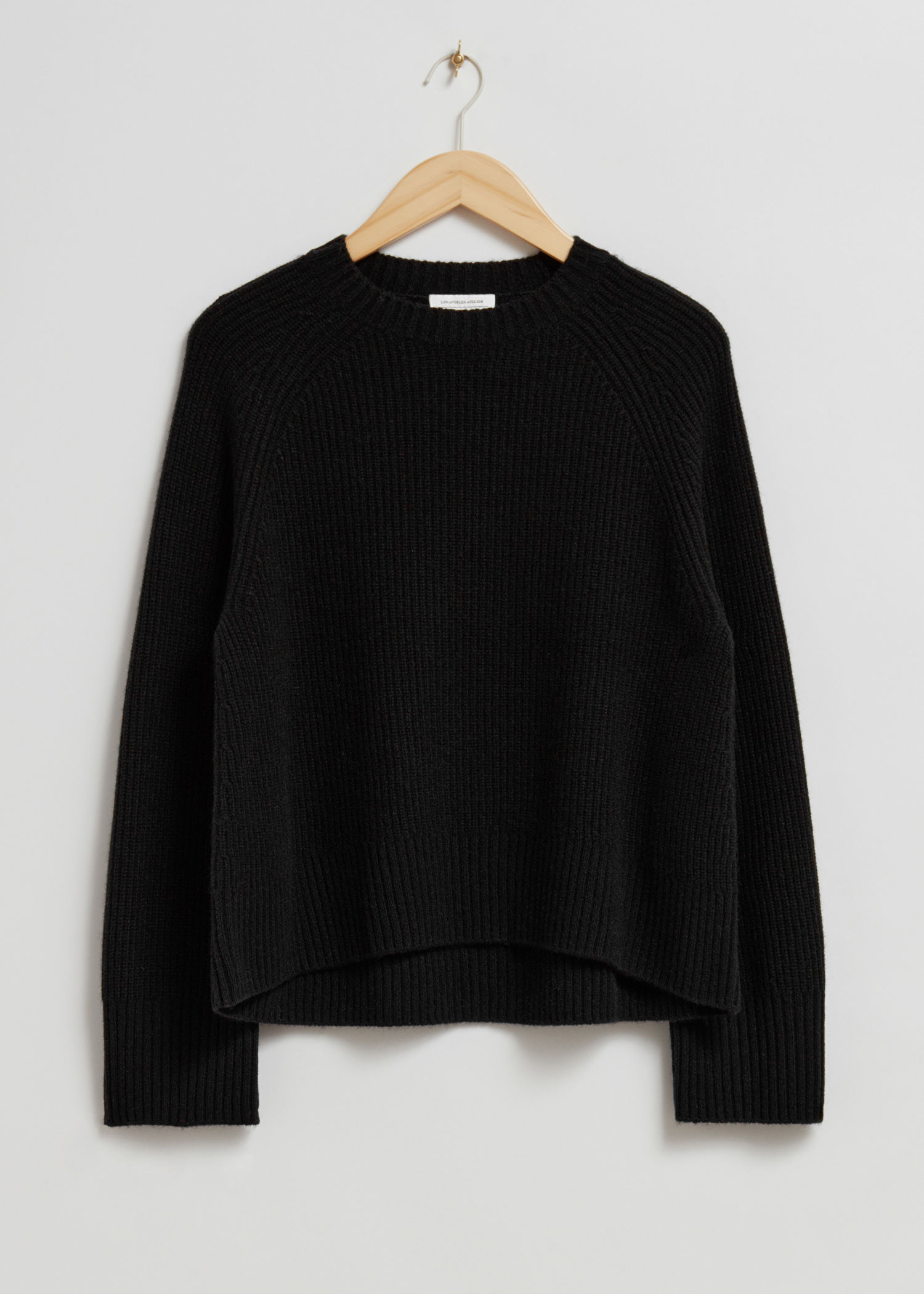 & OTHER STORIES Boxy Cashmere Jumper in Black | Endource