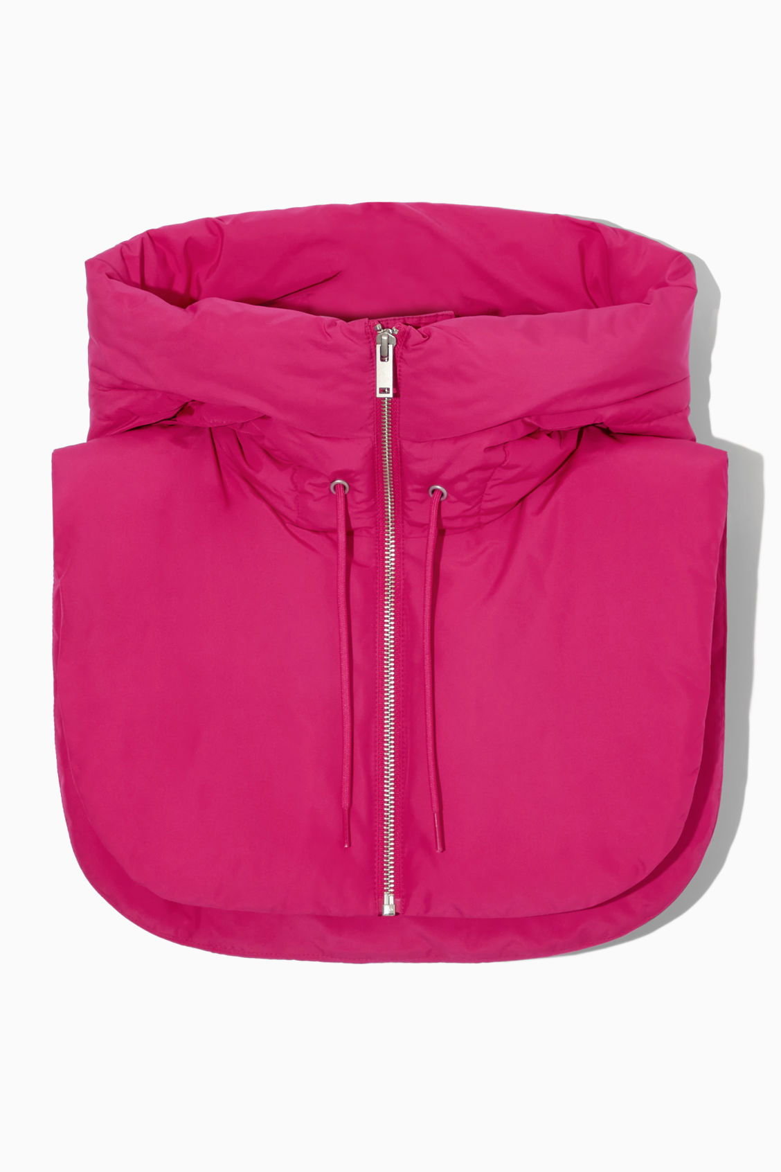 COS Hooded Mock Collar in BRIGHT PINK | endource