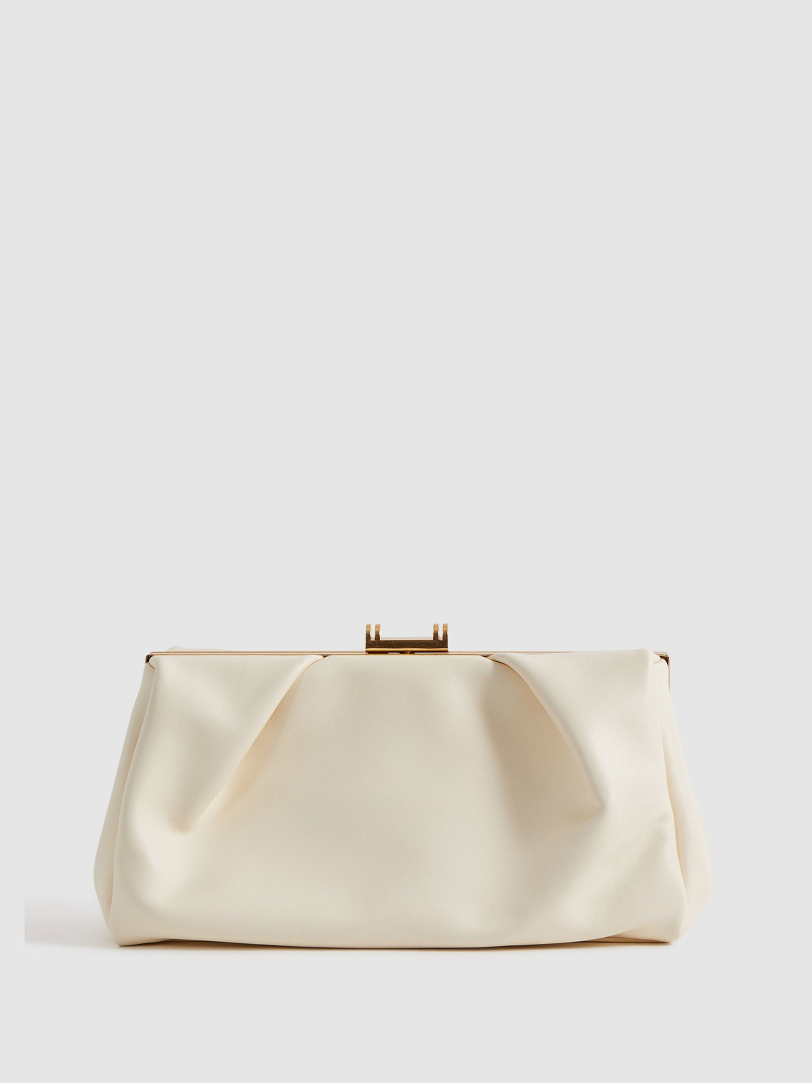 REISS Madison Leather Clutch Bag | endource