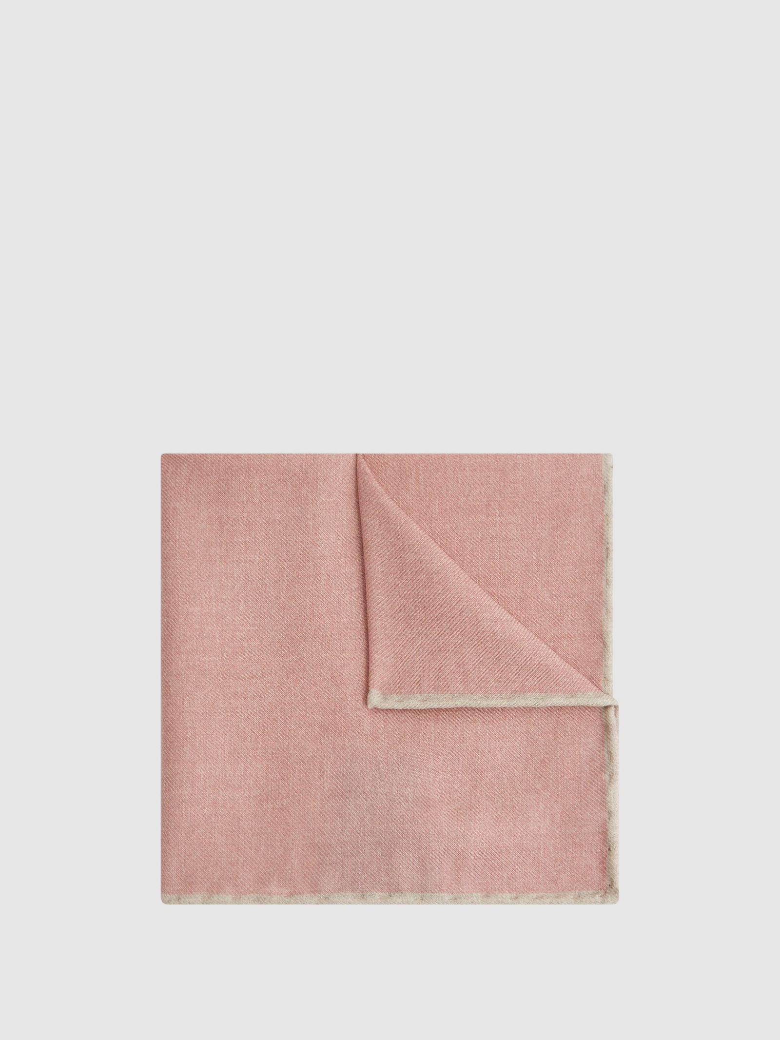REISS Halley Pocket Square in Rose Melange | endource