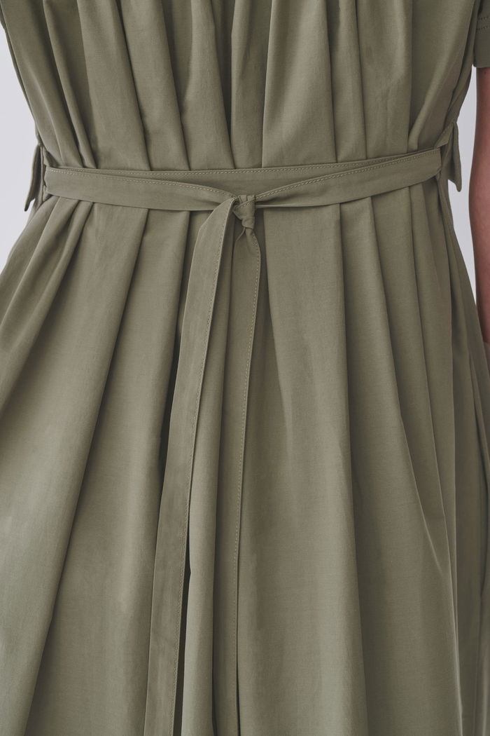 COS Cotton Dress With Pleated Detail | endource