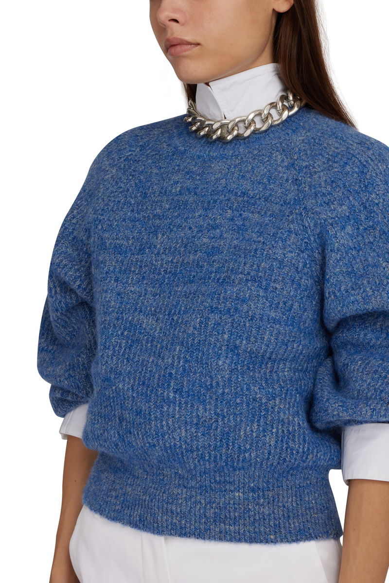 ISABEL MARANT ÉTOILE Amelia Crew Neck Sweater in Electric Blue | Endource